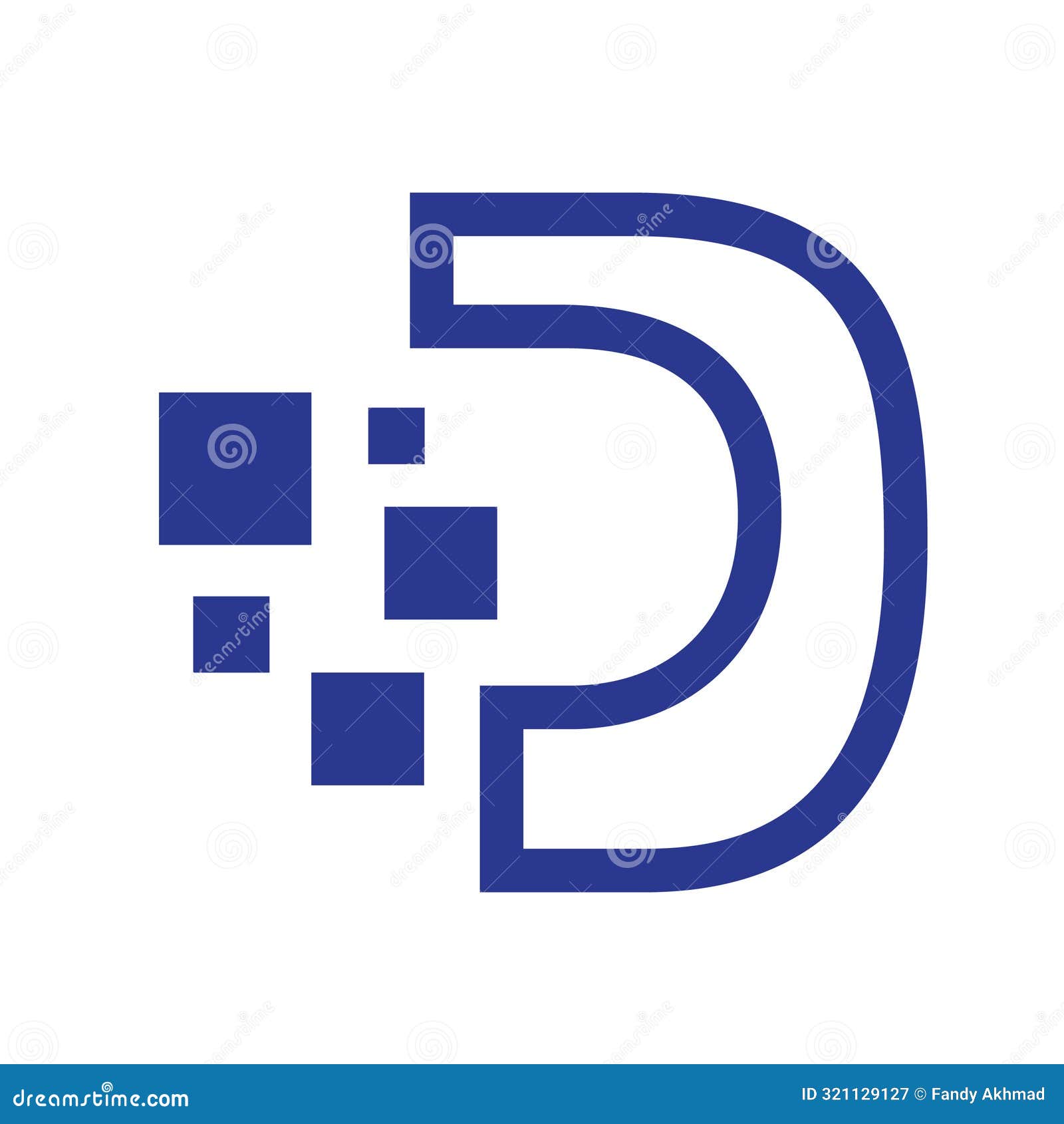 Modern Digital Signage Pixel Icon Tech Element Vector Logo Icon ...