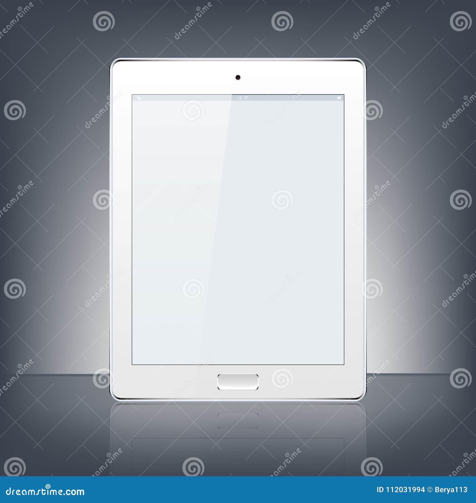 Modern Digital Tablet PC. Illustration. Stock Illustration ...