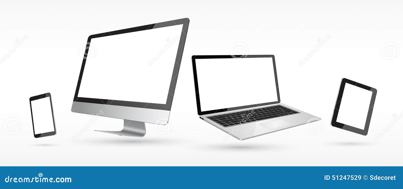 Tech Device Mock Up On Office Background Royalty-Free Stock Image ...