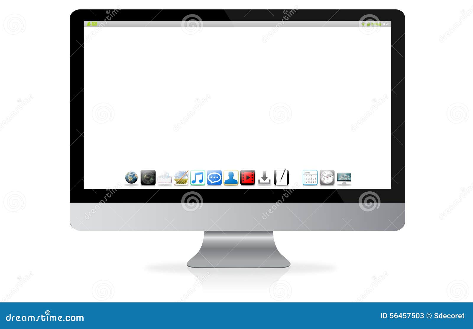 Modern digital tech device stock illustration. Illustration of icon ...