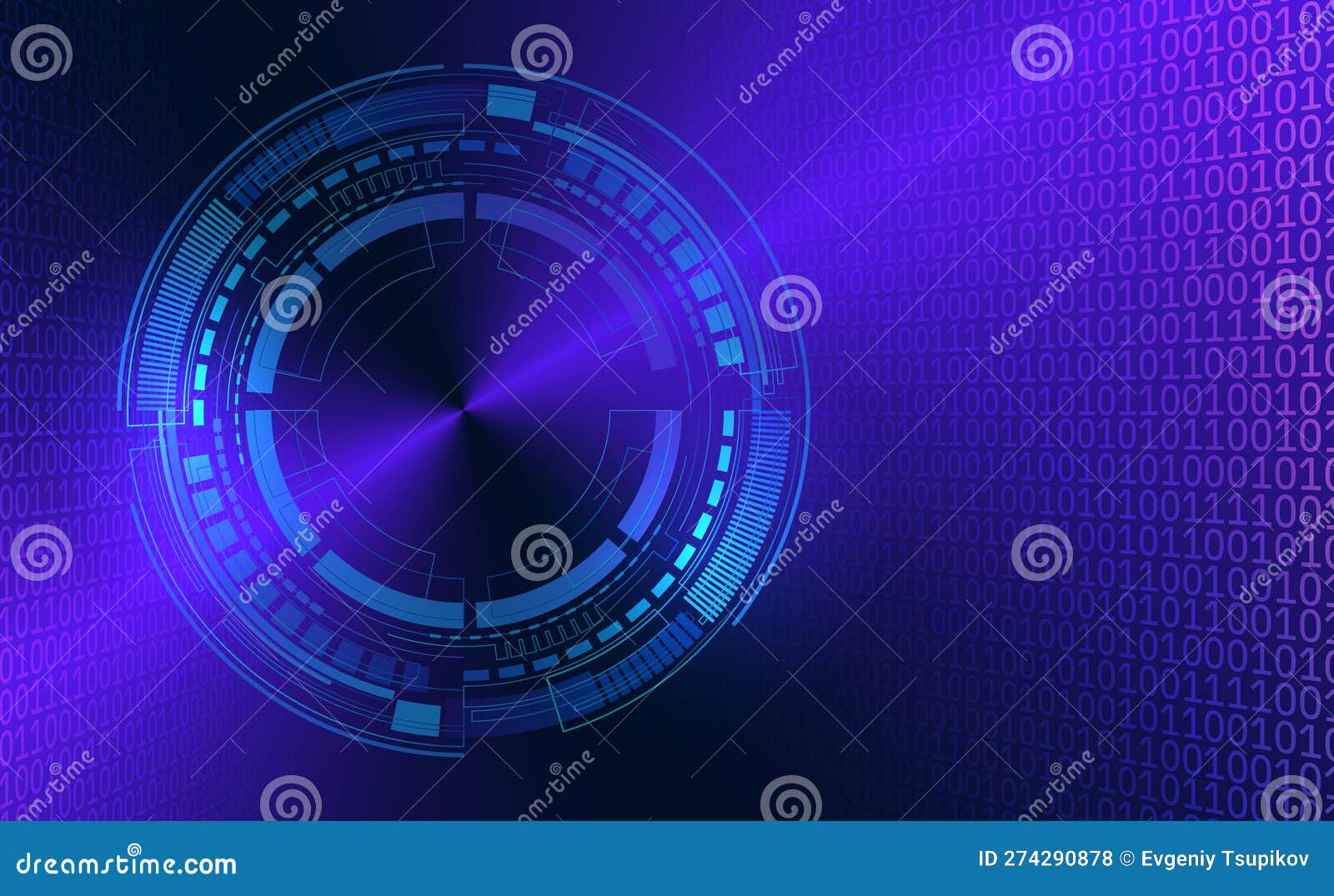 Modern Digital Technologies. Stock Illustration - Illustration of light ...