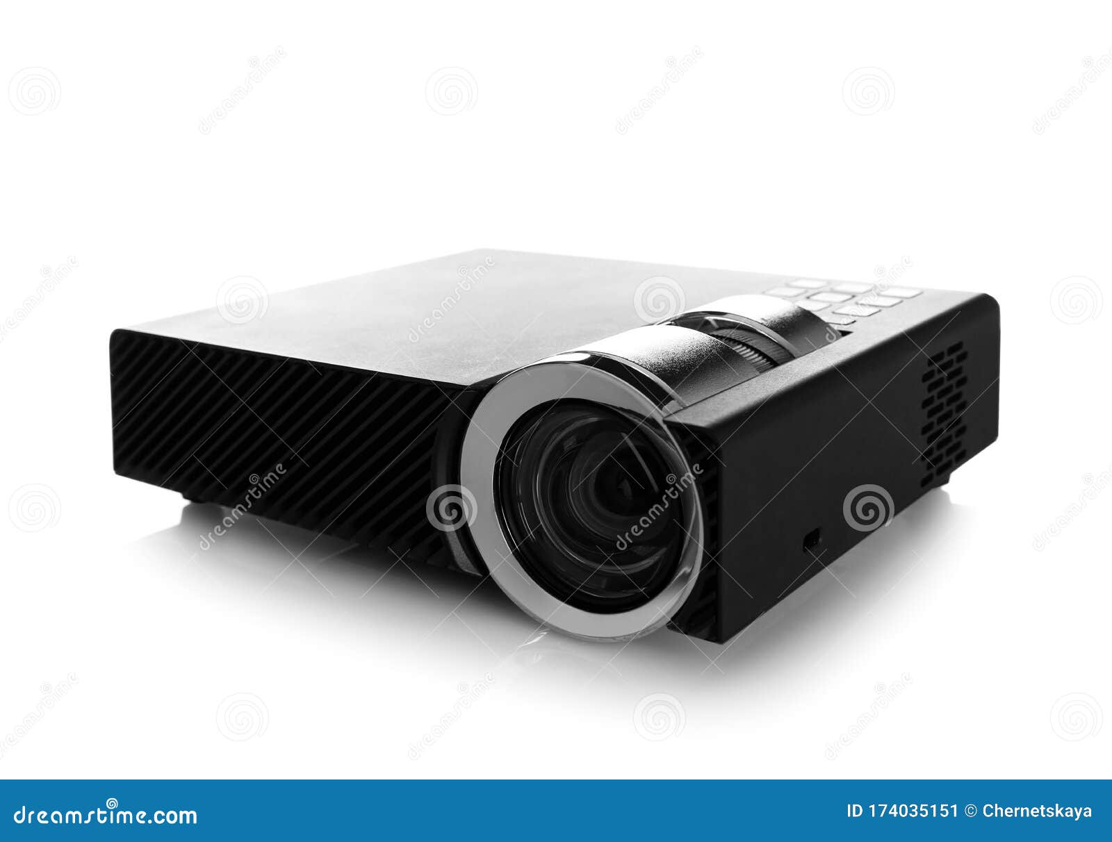 Modern Digital Video Projector Isolated Stock Image - Image of modern ...