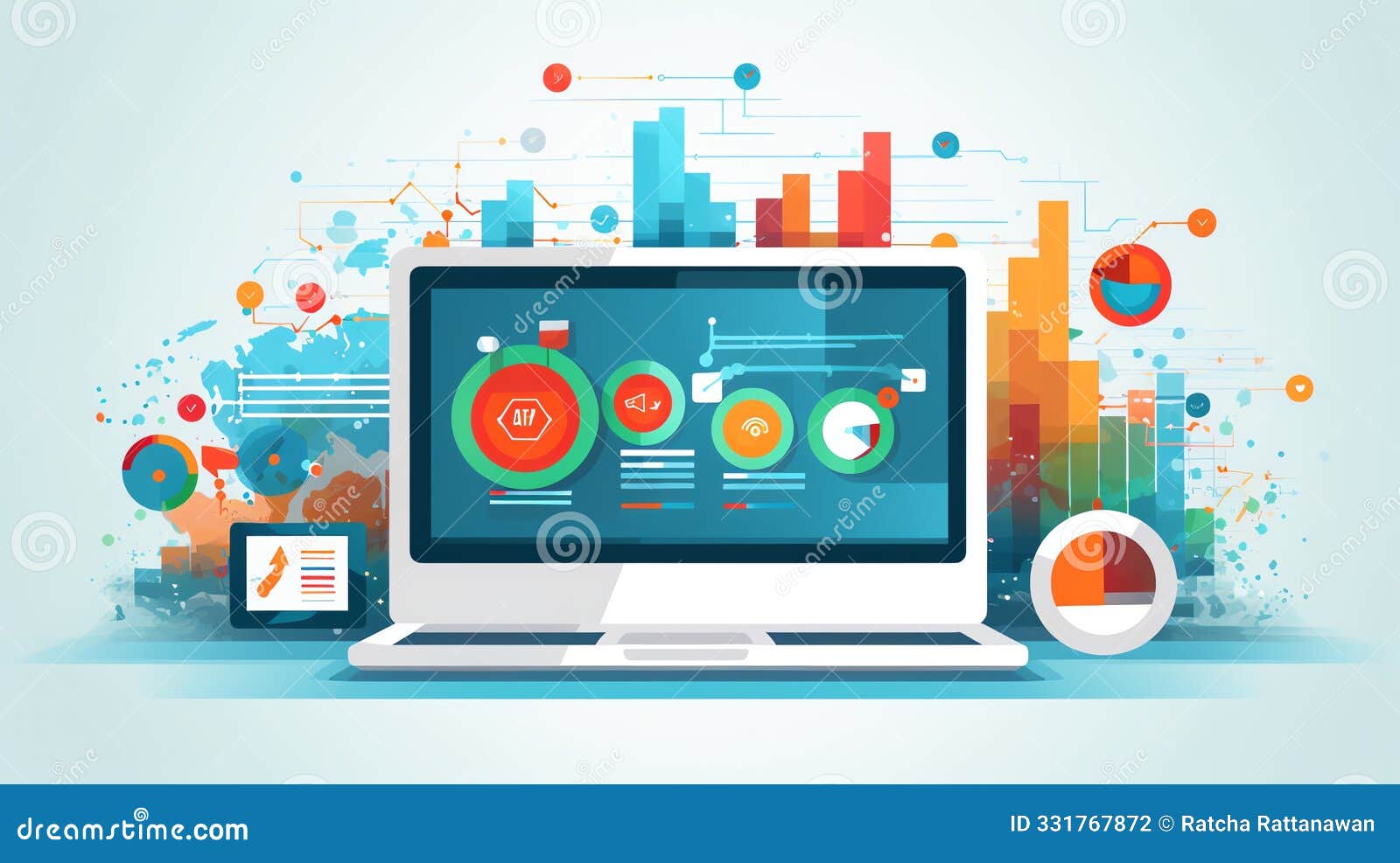 Futuristic Health Tracker with Digital Display Showcasing Vital Signs ...