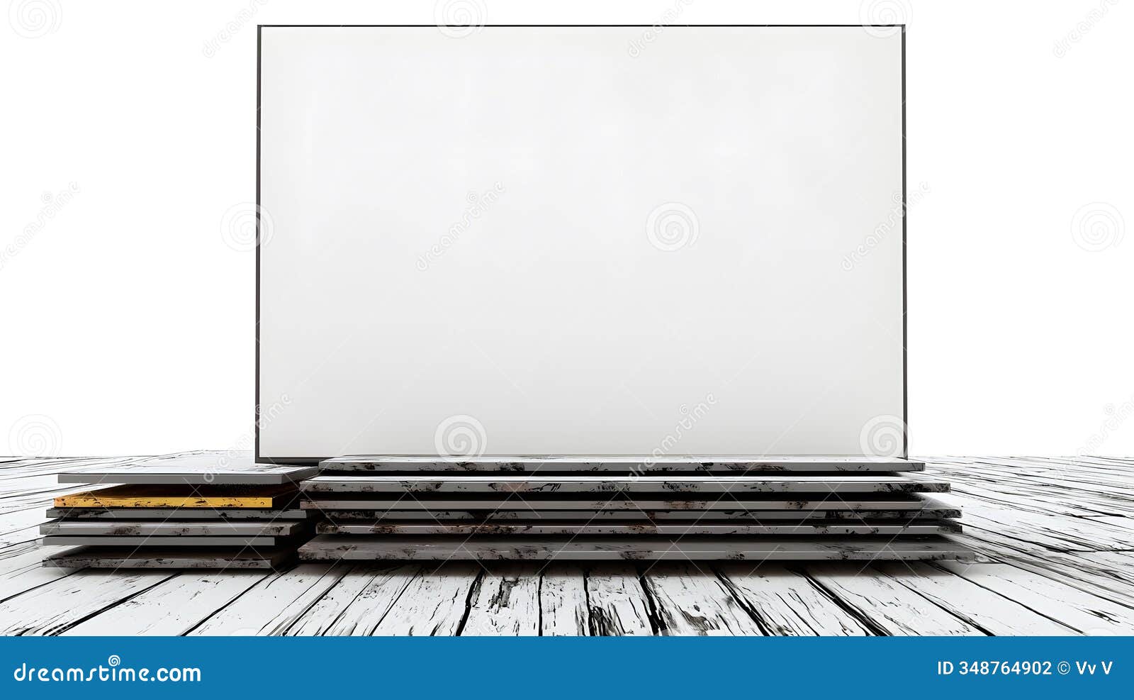 Modern Display on a Stacked Platform Stock Illustration - Illustration ...