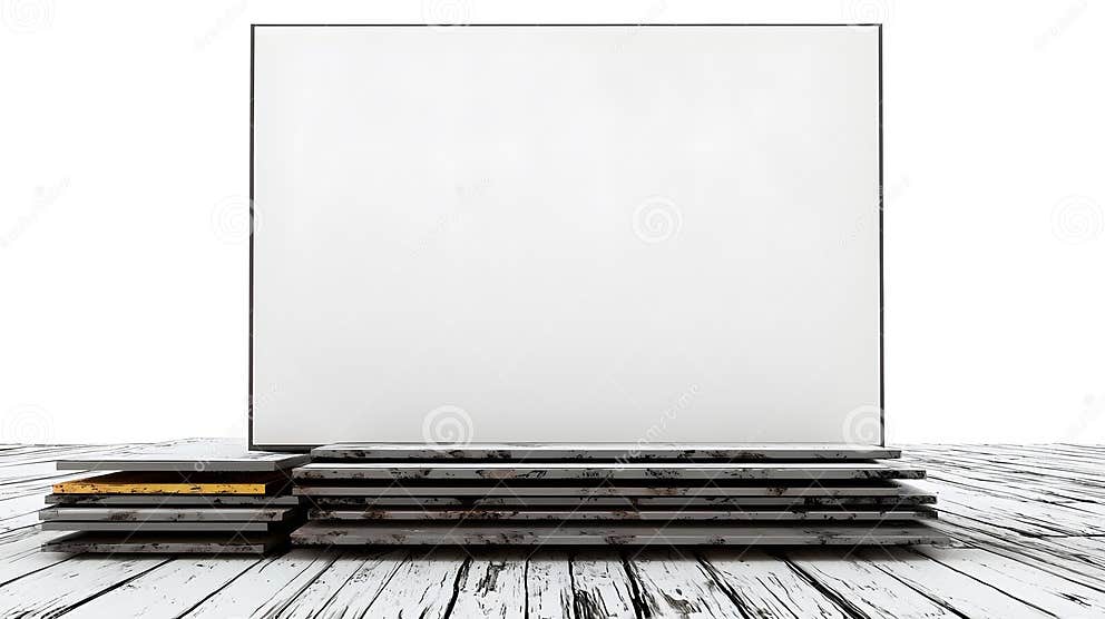 Modern Display on a Stacked Platform Stock Illustration - Illustration ...