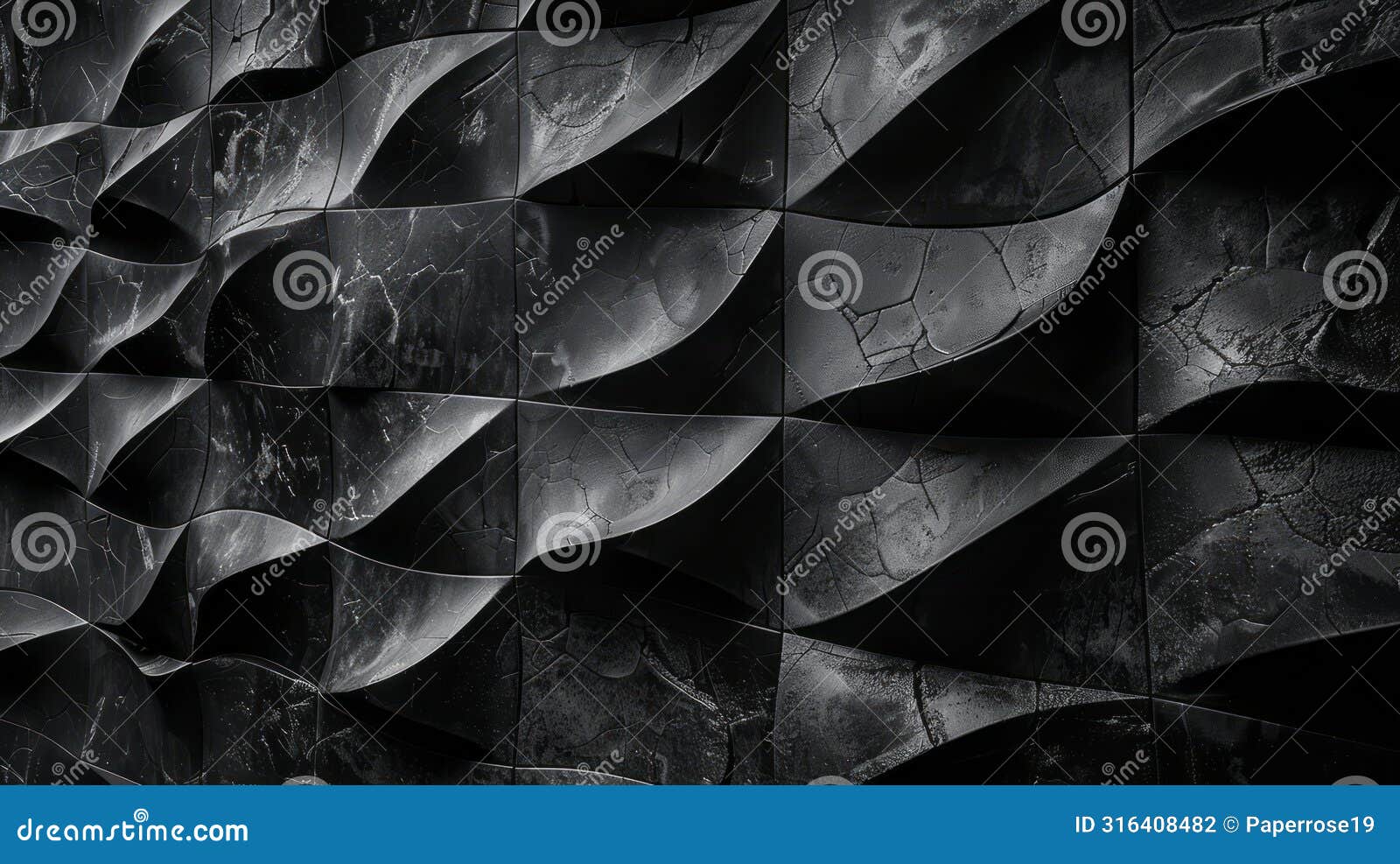 Modern Distorted Black Tile Wall Texture Stock Illustration ...