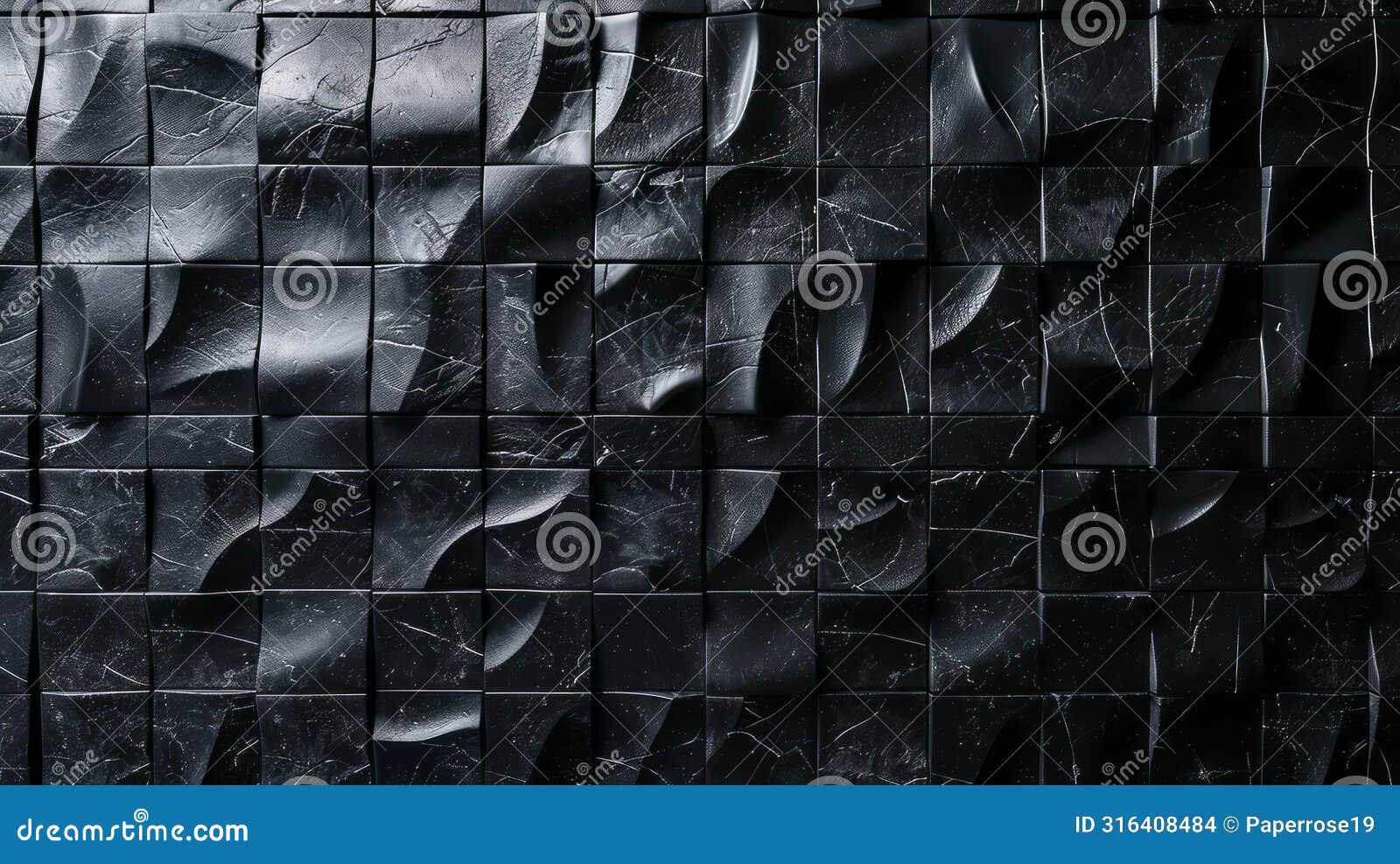 Modern Distorted Black Tile Wall Texture Stock Illustration ...