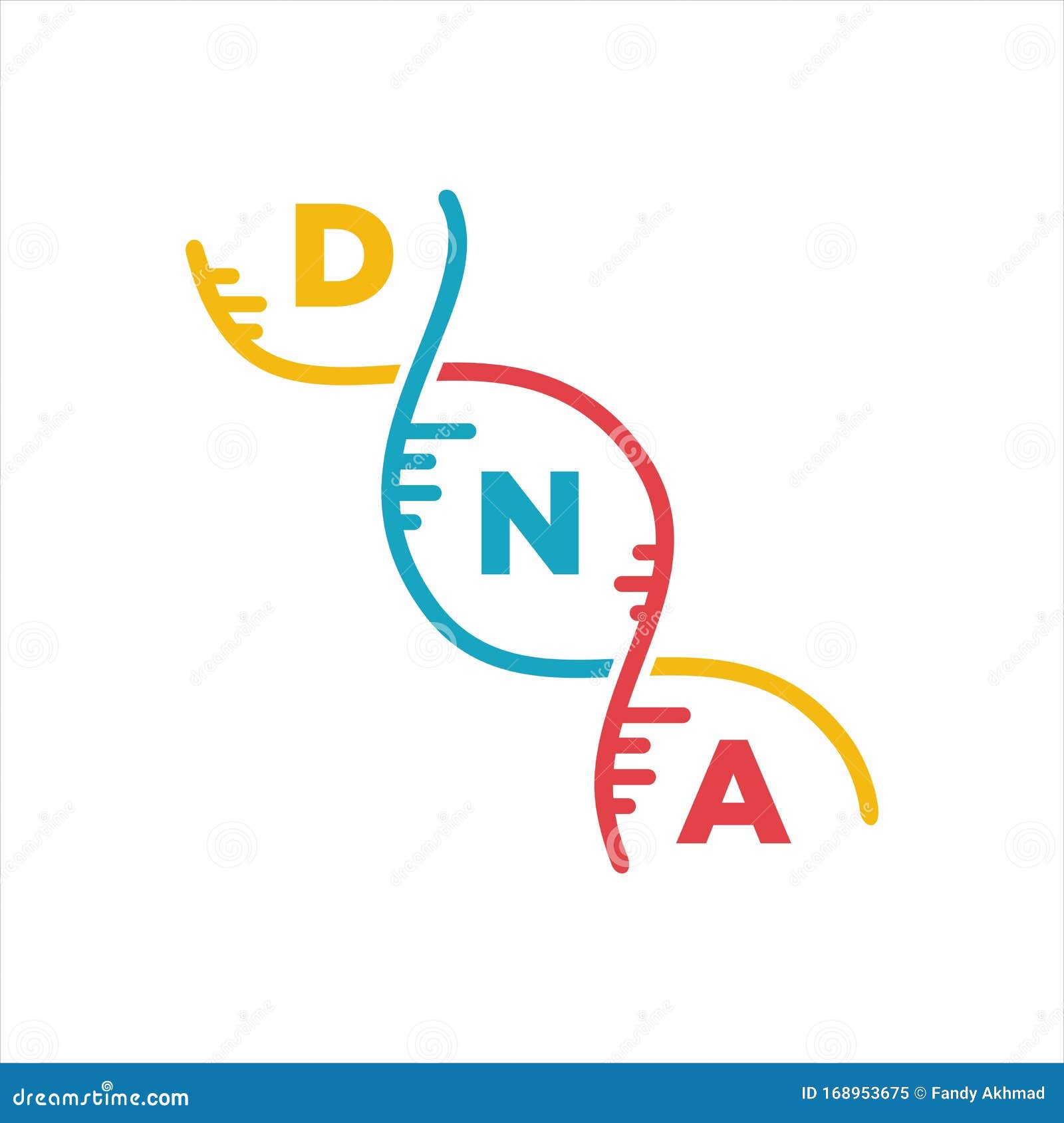 Modern DNA Logo Symbol for Graphic and Web Design Stock Vector ...