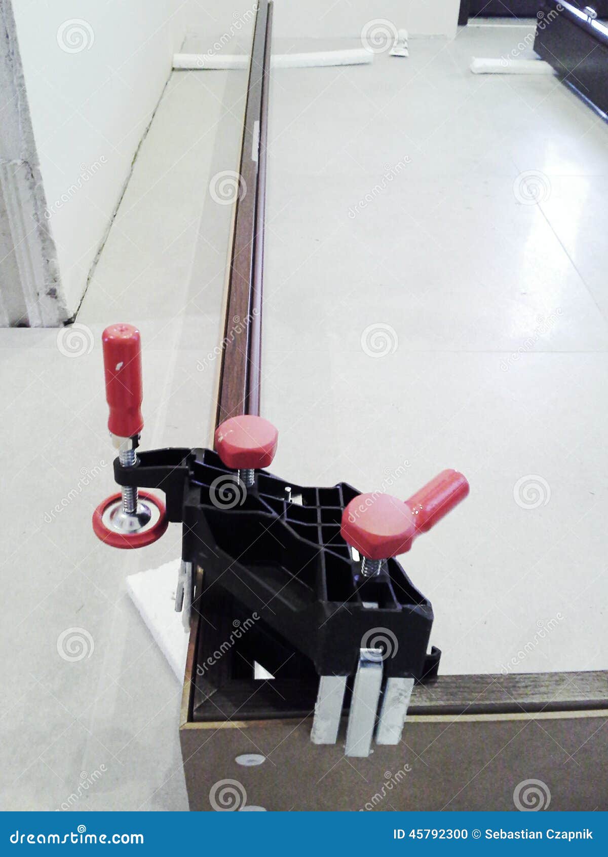 Modern Door Installation Process Stock Photo - Image of decoration ...