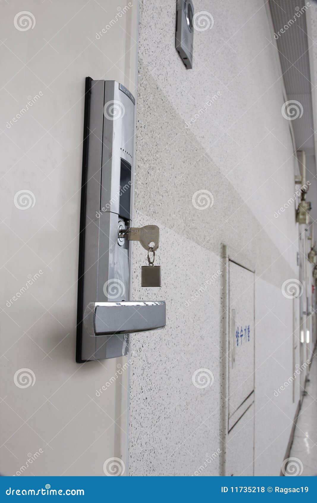 Modern Door Lock stock photo. Image of electronic, accommodation - 11735218