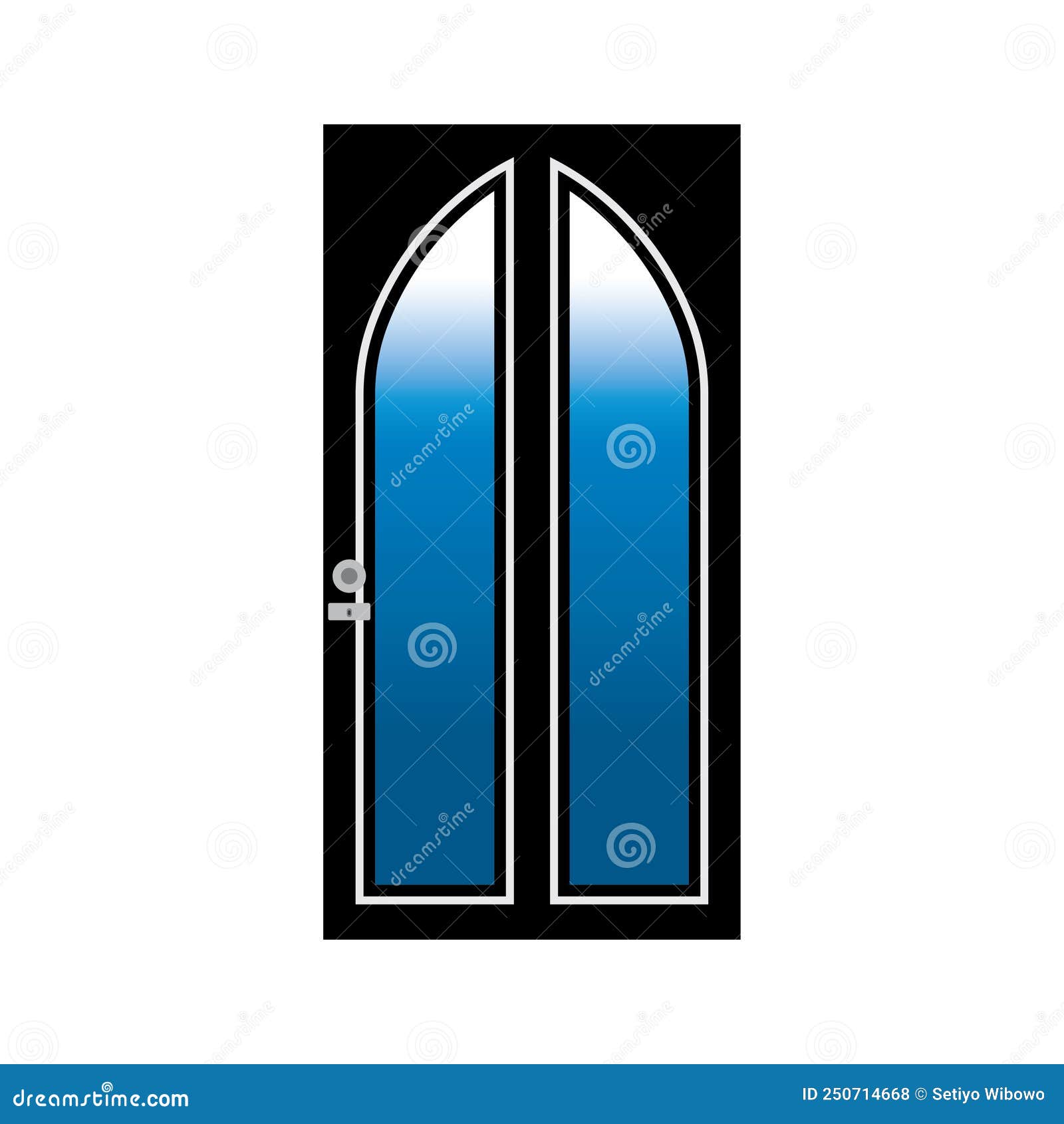 Modern Doors Front Entrance Doors House Vector Stock Vector ...