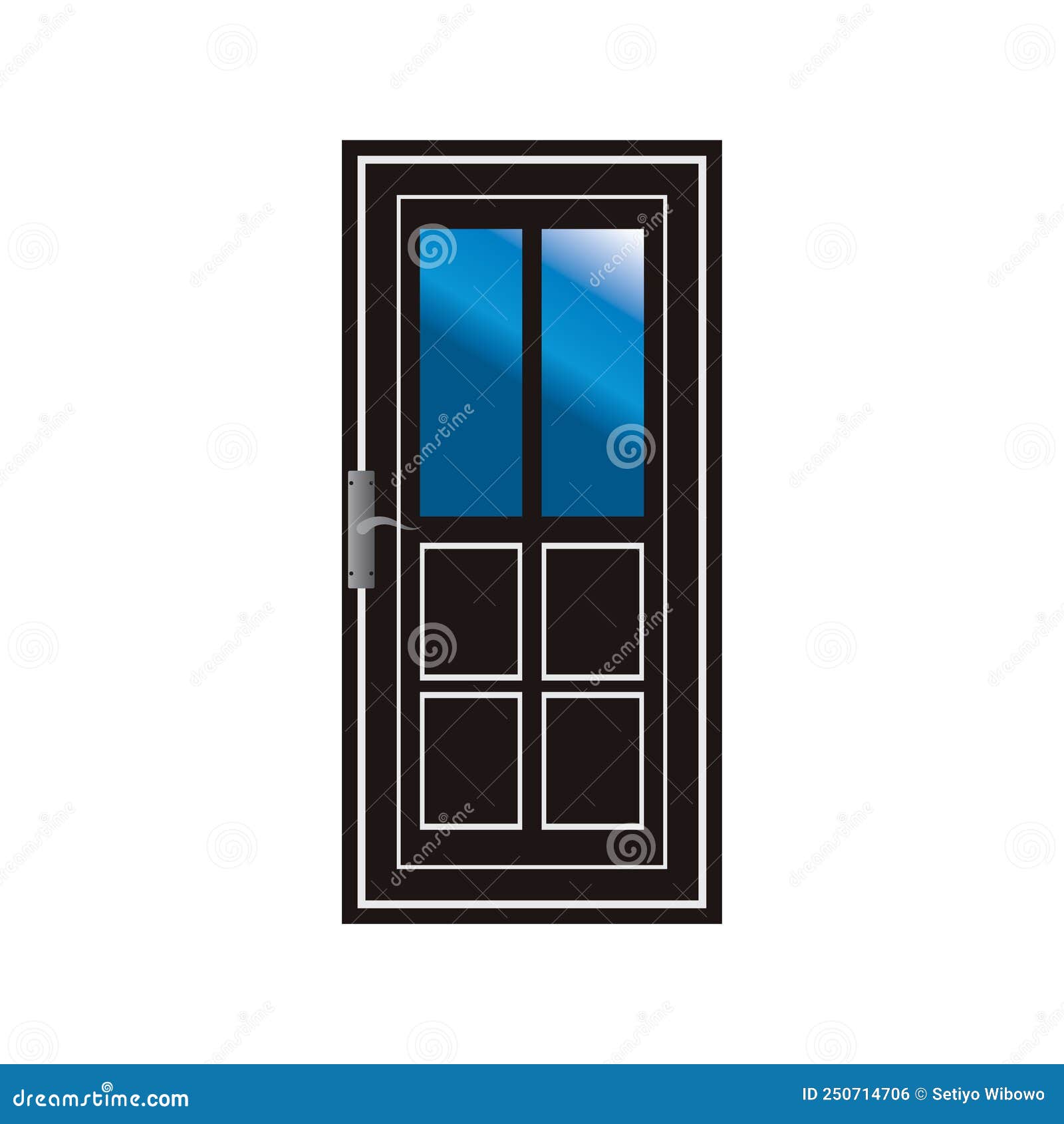 Modern Doors Front Entrance Doors House Vector Stock Vector ...