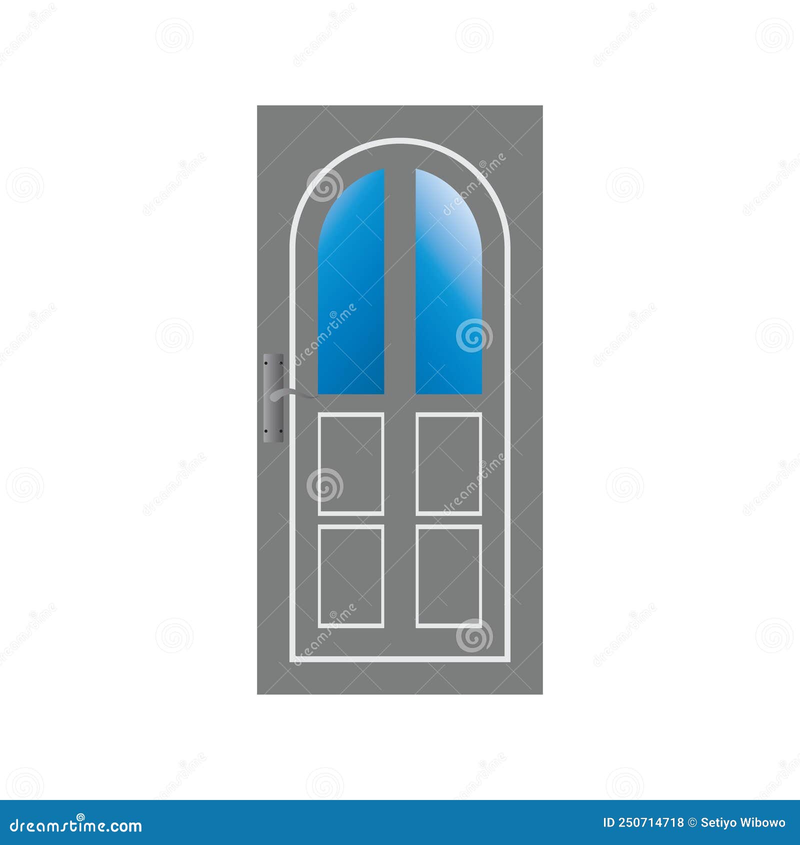 Modern Doors Front Entrance Doors House Vector Stock Vector ...