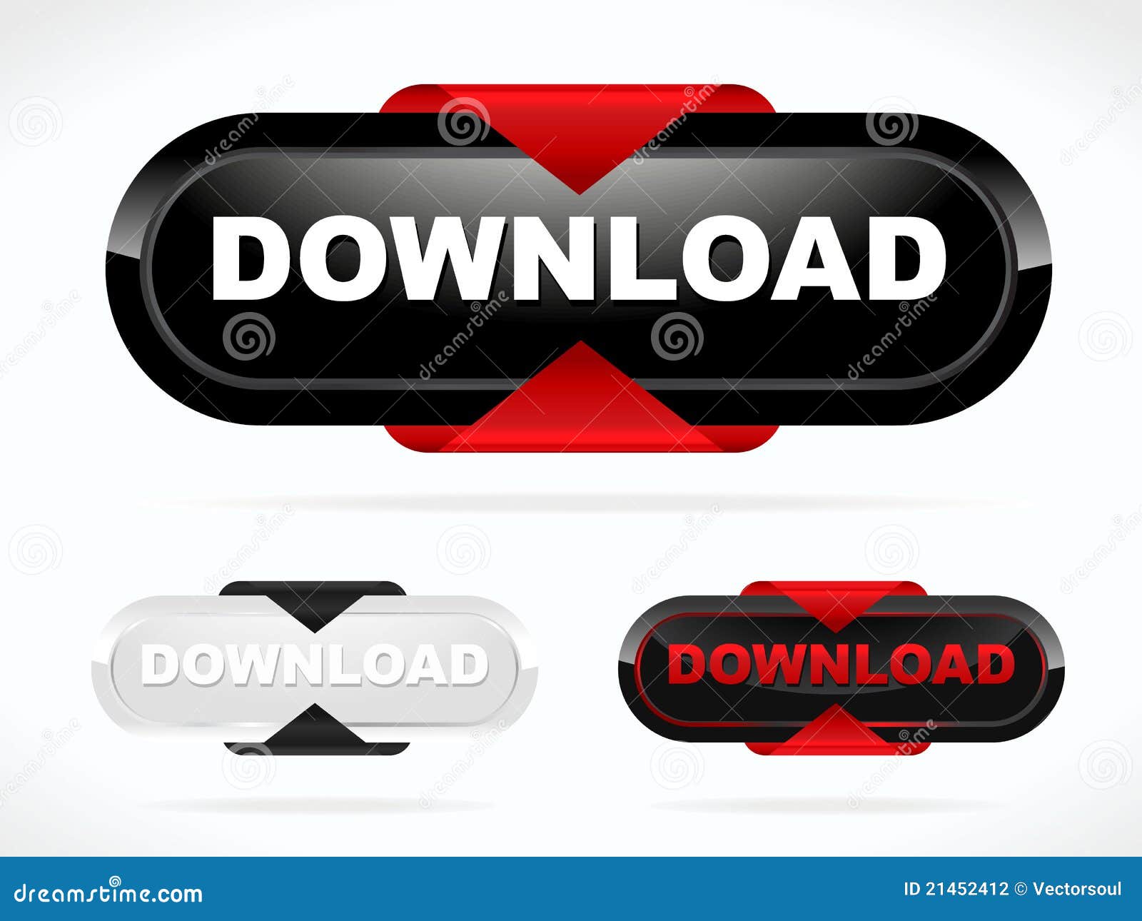 Modern Download Button stock vector. Illustration of fresh - 21452412