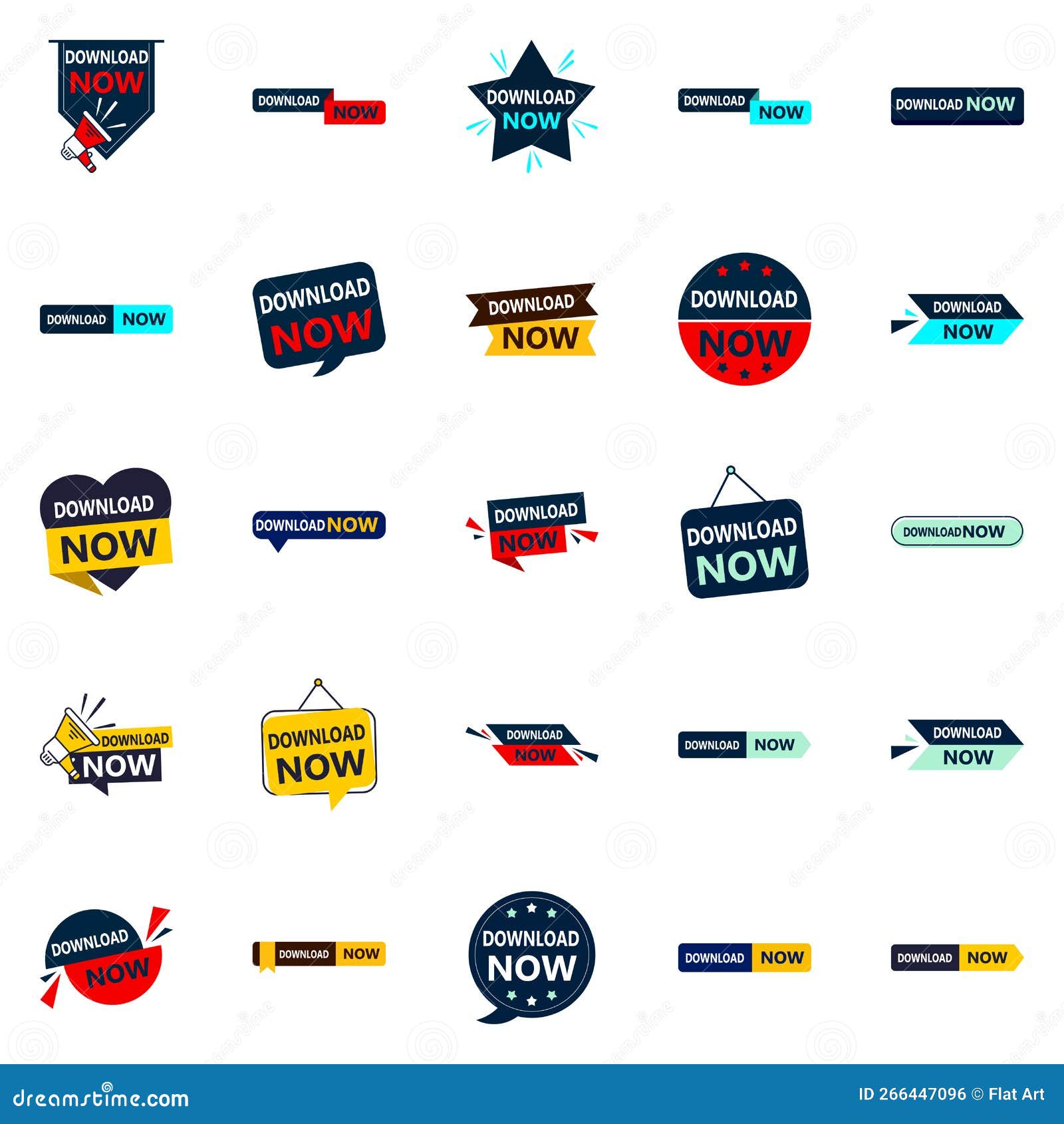25 Modern Download Now Banners for Your Business Stock Vector ...