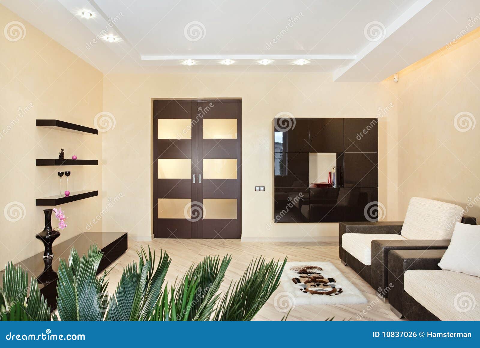 Modern Drawing Pencil Sketch Of A Room. Interior Design Projects ...