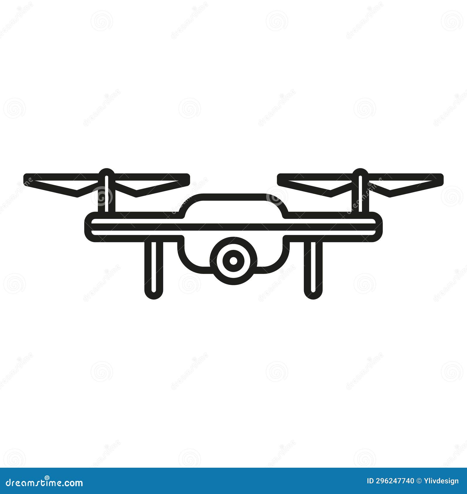 Modern Drone Icon Outline Vector. Mobile Smart Digital Stock Vector ...