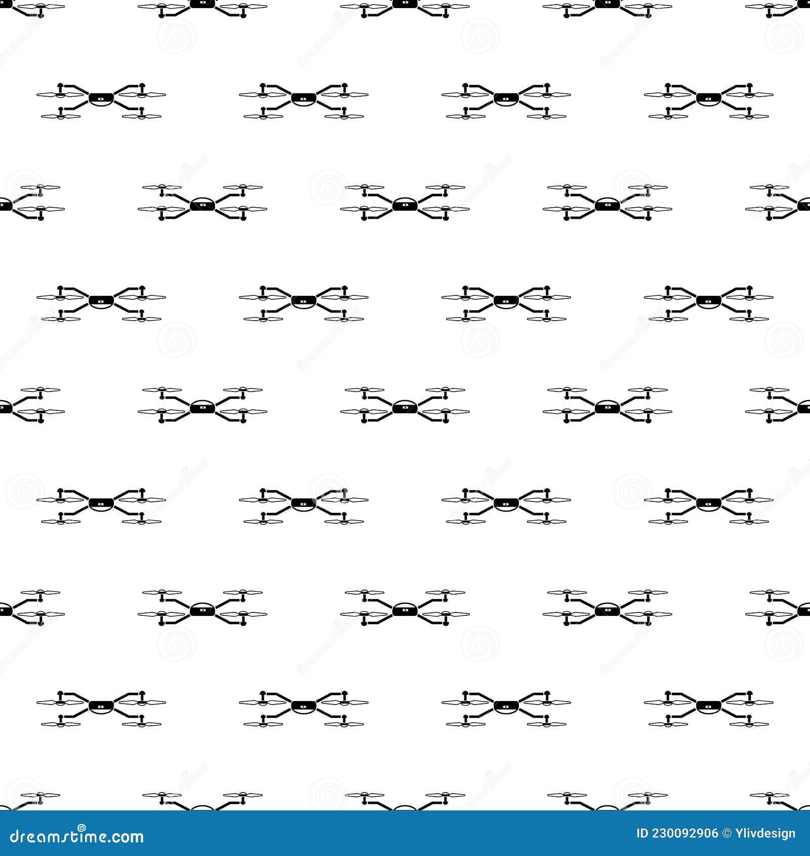 Modern Drone Pattern Seamless Vector Stock Vector - Illustration of ...