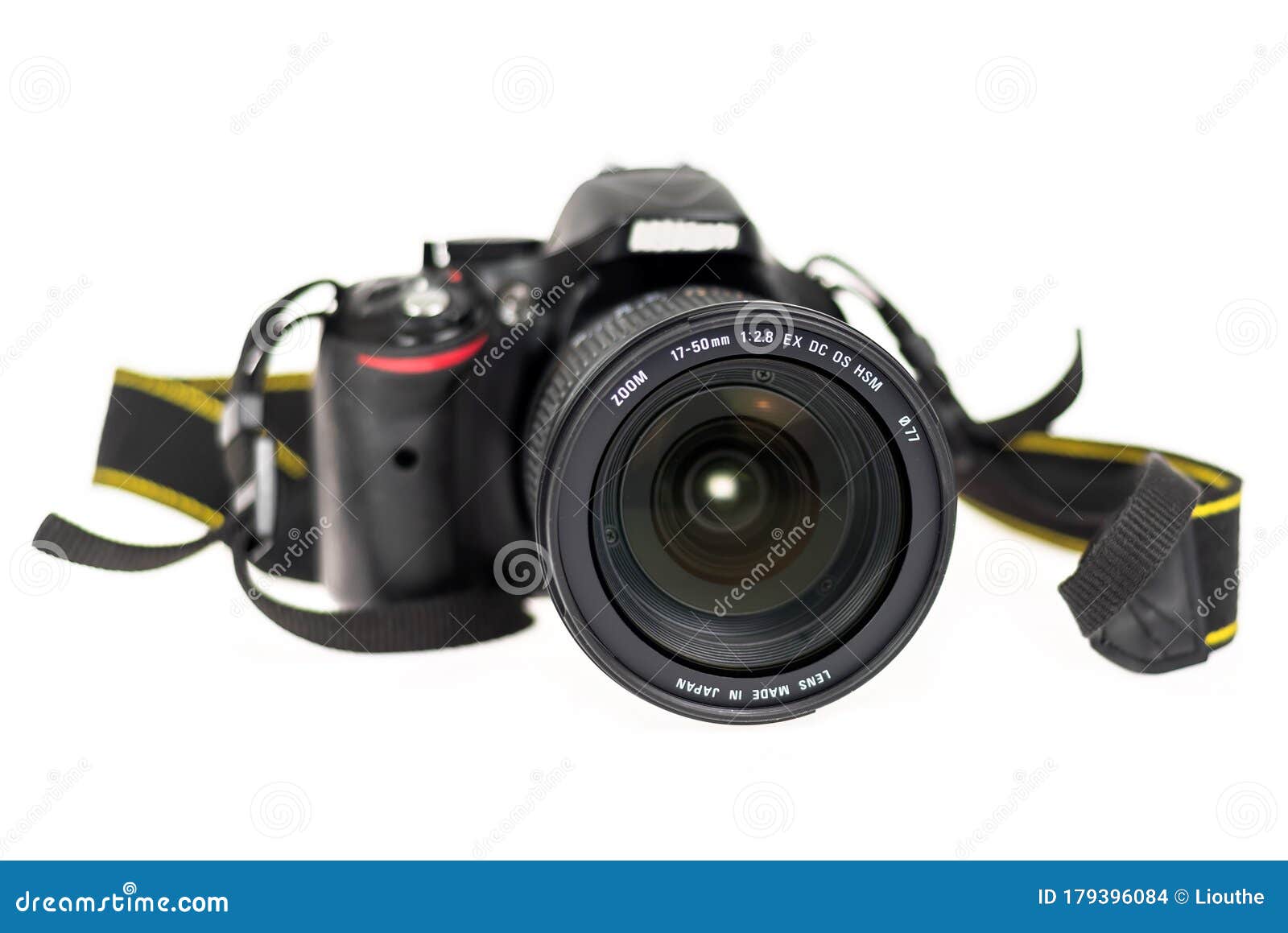 Modern DSLR Camera Over White Stock Photo - Image of black, modern ...