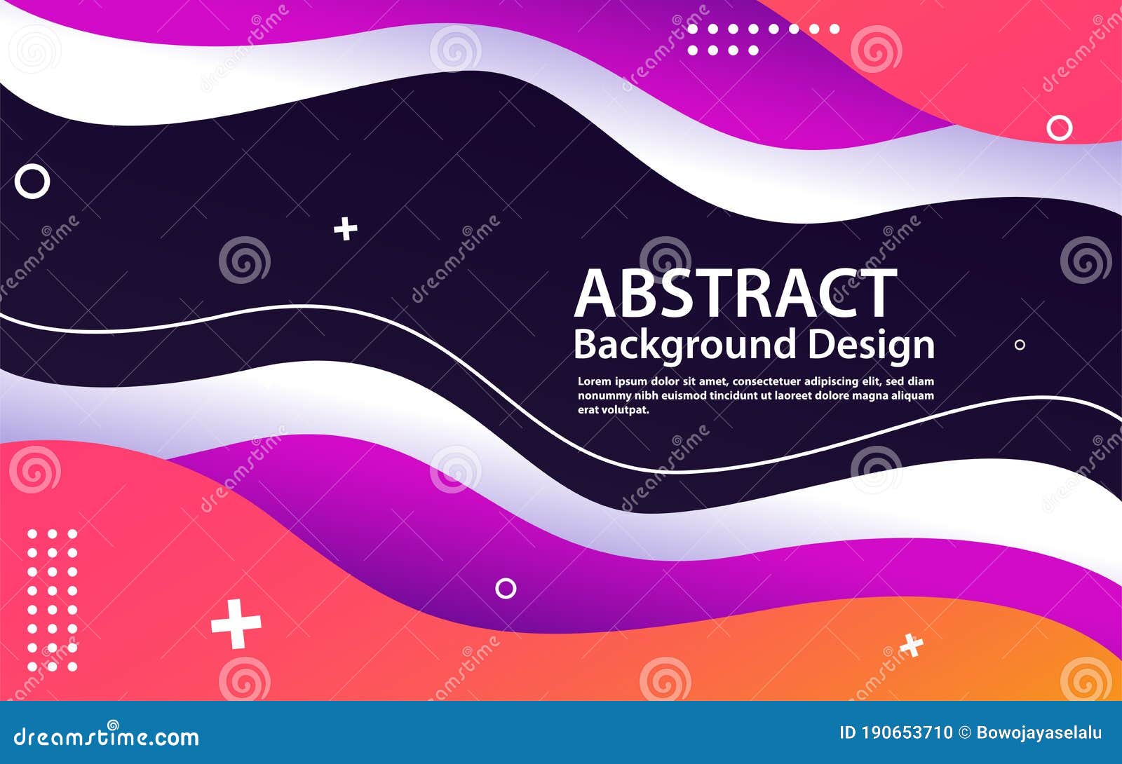 Modern Dynamic Design with Colorful Fluid Shape Composition. Graphic ...