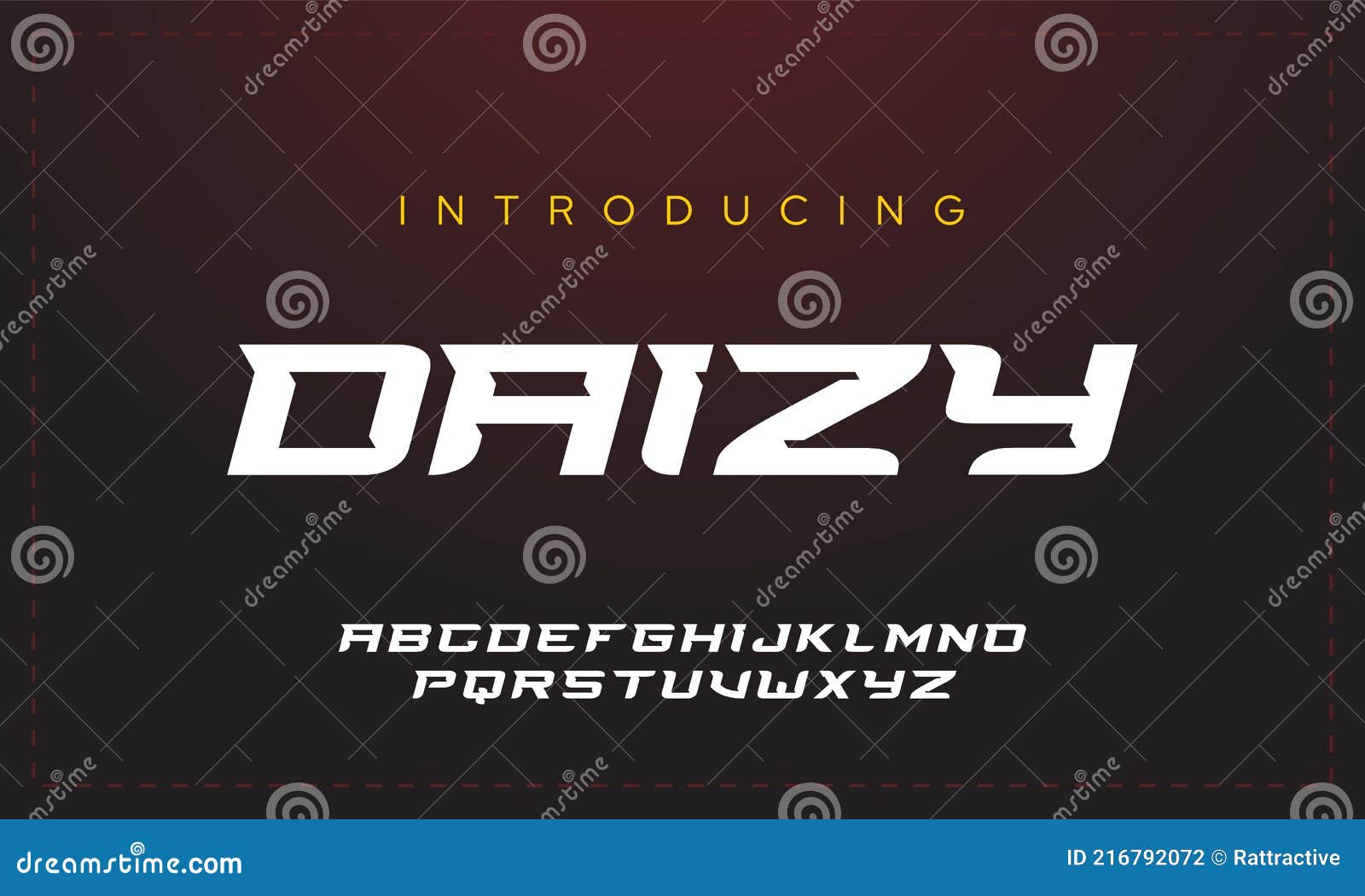 Modern Dynamic Font. Typeface Design Template Vector Illustration Stock ...