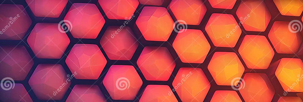 This is a Vibrant Hexagonal Pattern Background Suitable for Modern and ...
