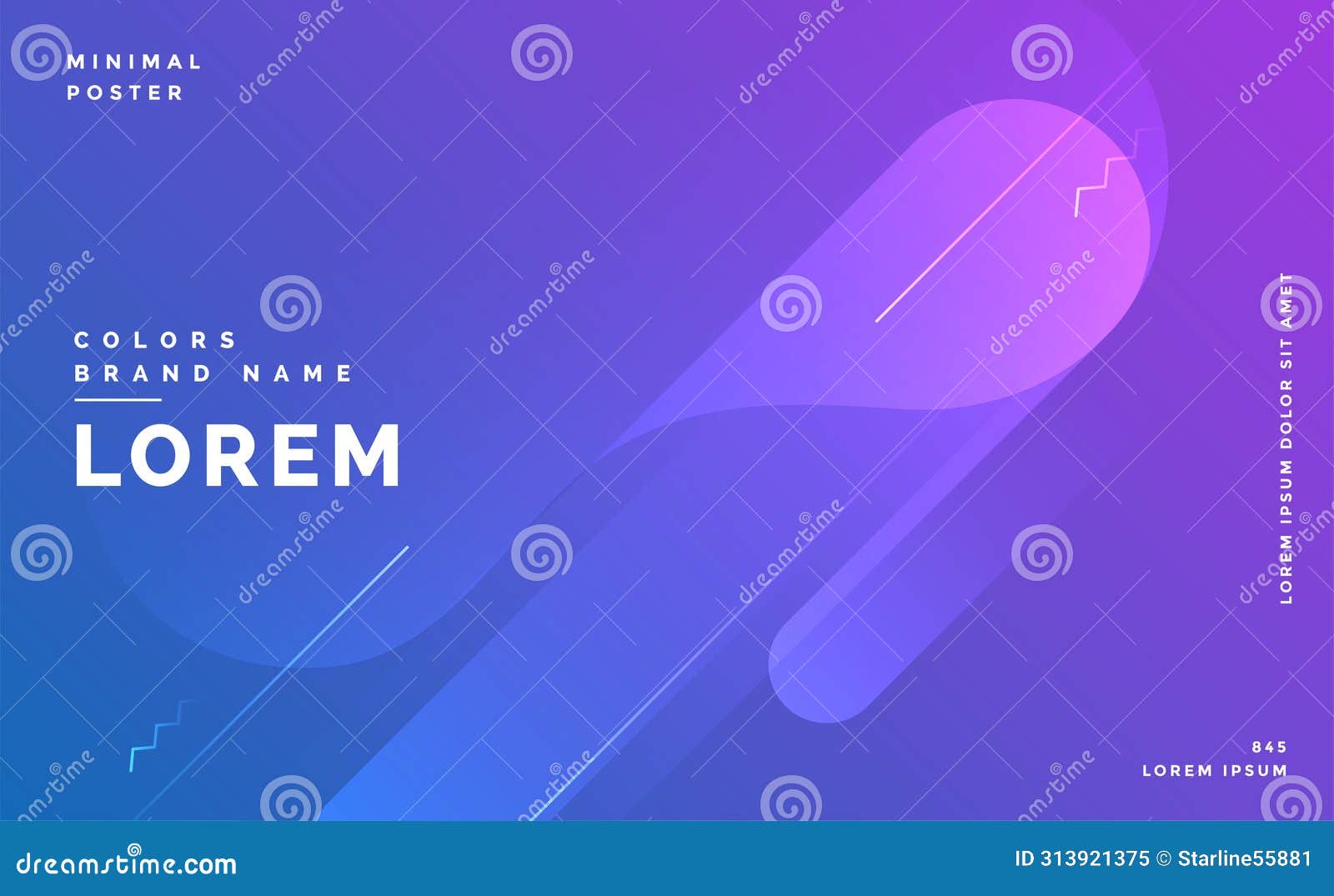 Modern Dynamic Vibrant Presentation Layout Banner Design Stock Vector ...