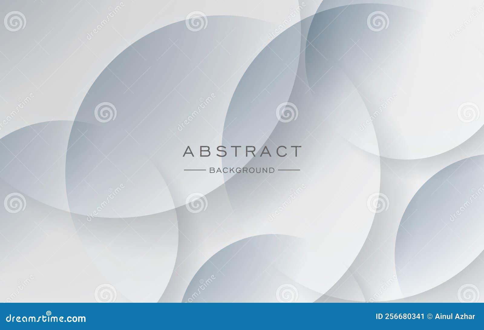 Modern Dynamic White Gray Circle Shape Shadow and Light Dimension ...