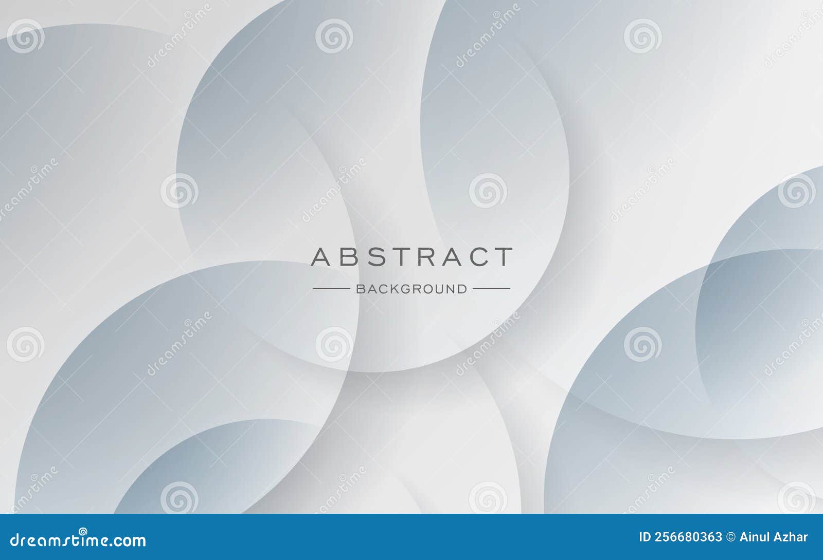 Modern Dynamic White Gray Circle Shape Shadow and Light Dimension ...