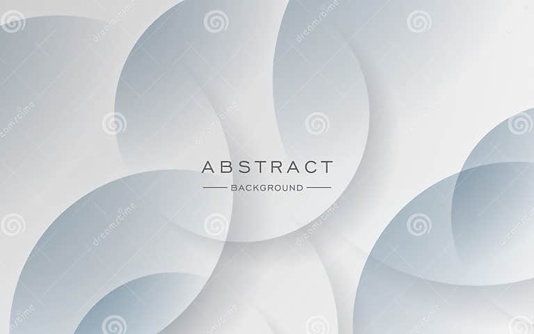 Modern Dynamic White Gray Circle Shape Shadow and Light Dimension ...