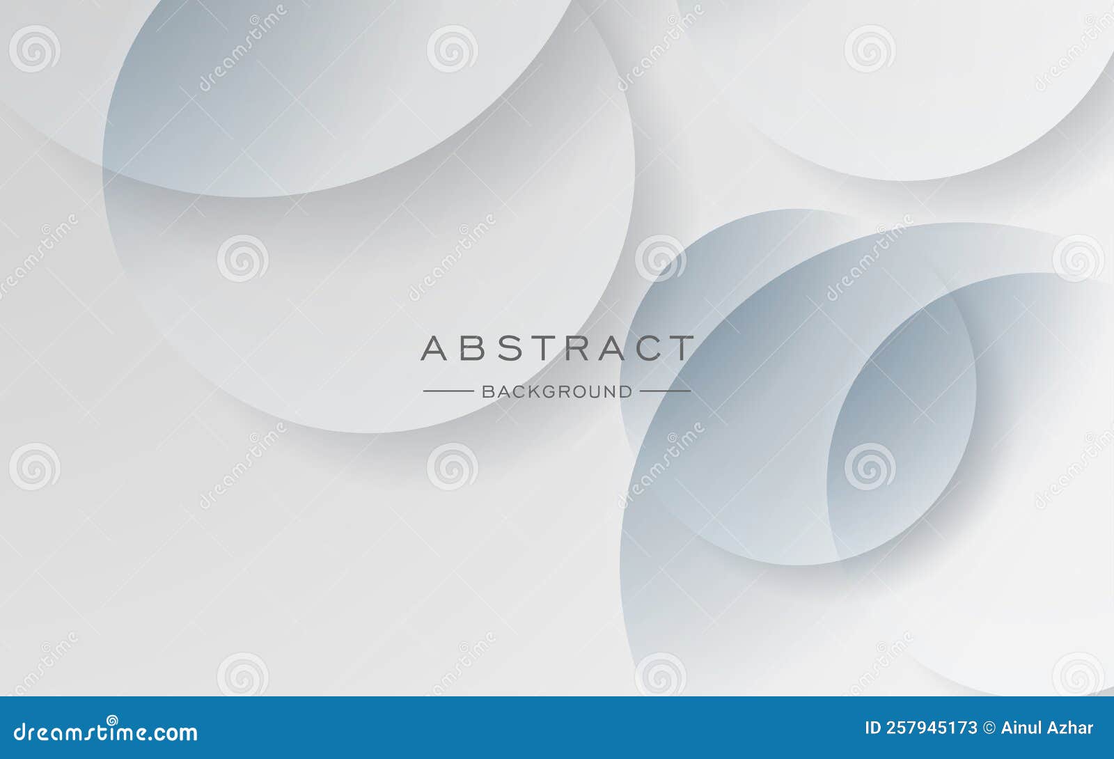 Modern Dynamic White Gray Circle Shape Shadow and Light Dimension ...