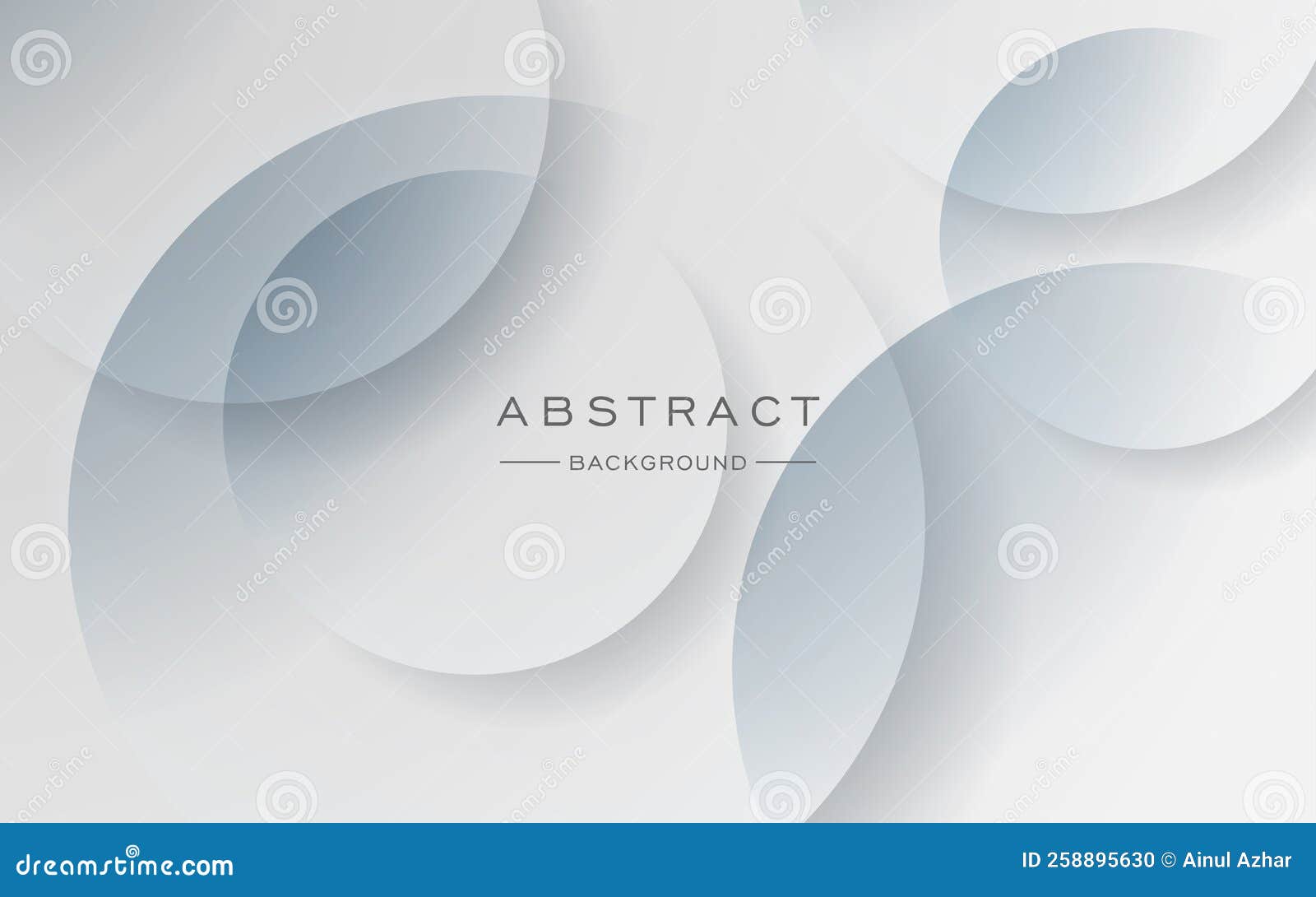 Modern Dynamic White Gray Circle Shape Shadow and Light Dimension ...