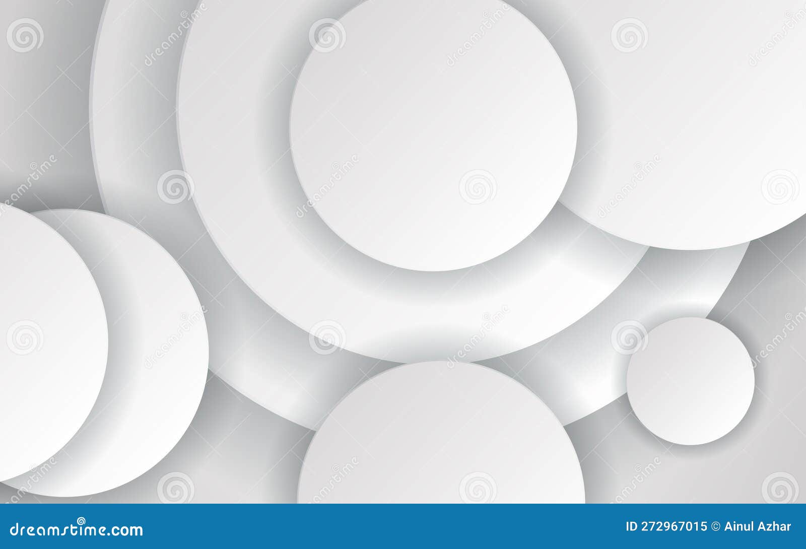 Modern Dynamic White Gray Circle Shape Shadow and Light Dimension ...