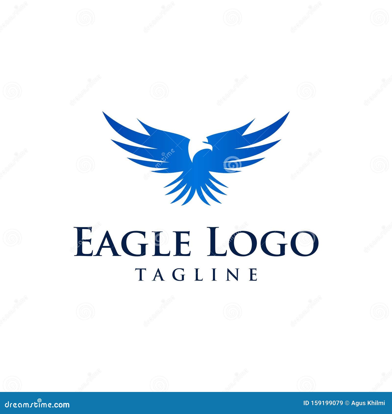 Eagle logo design vector stock vector. Illustration of feather - 159199079