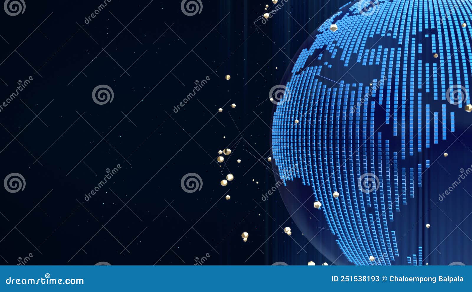 Modern Earth Concept, Technological Digital Globe World and Futuristic ...