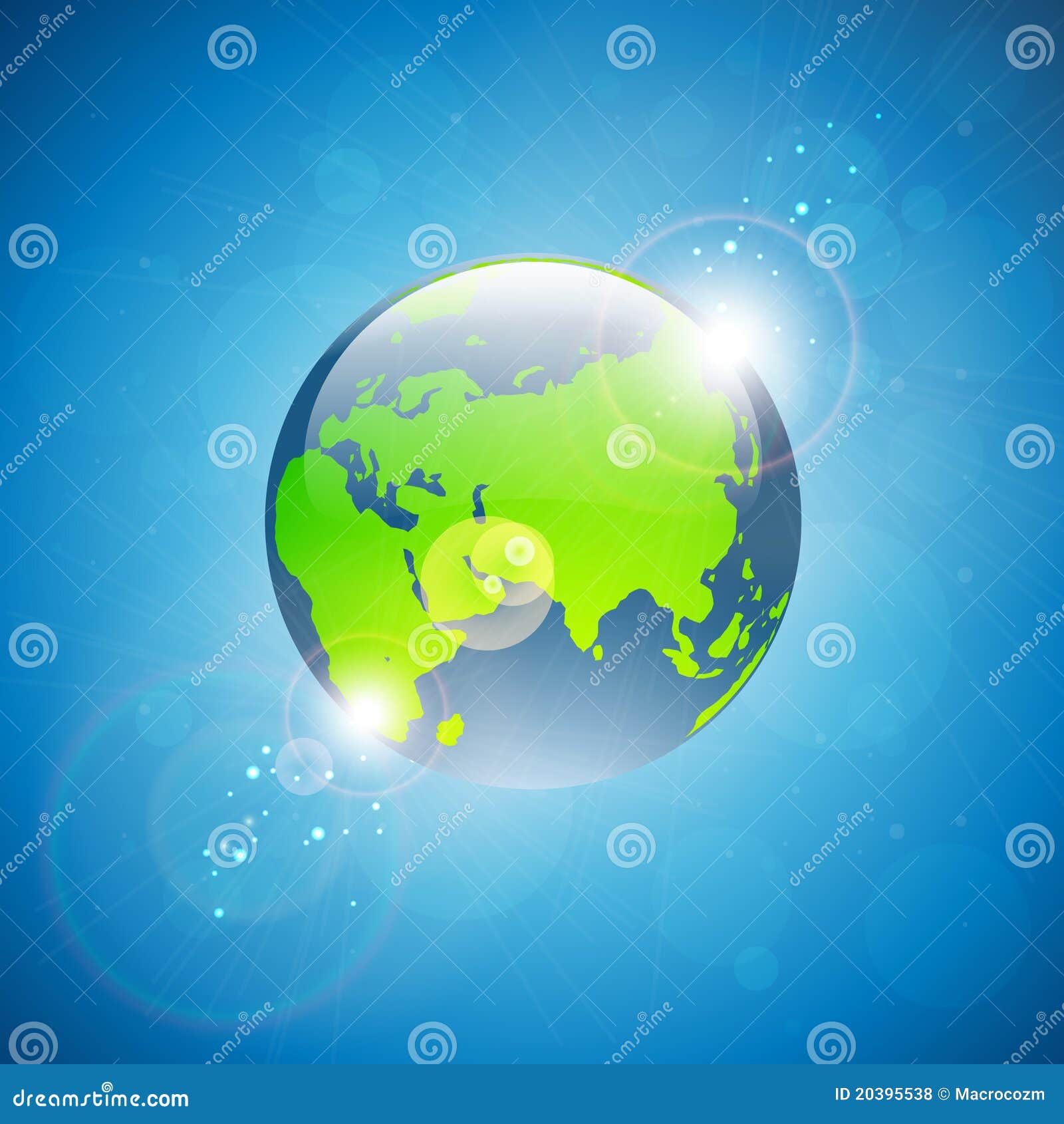 Modern Earth Globe Illustration Stock Vector - Illustration of gold ...