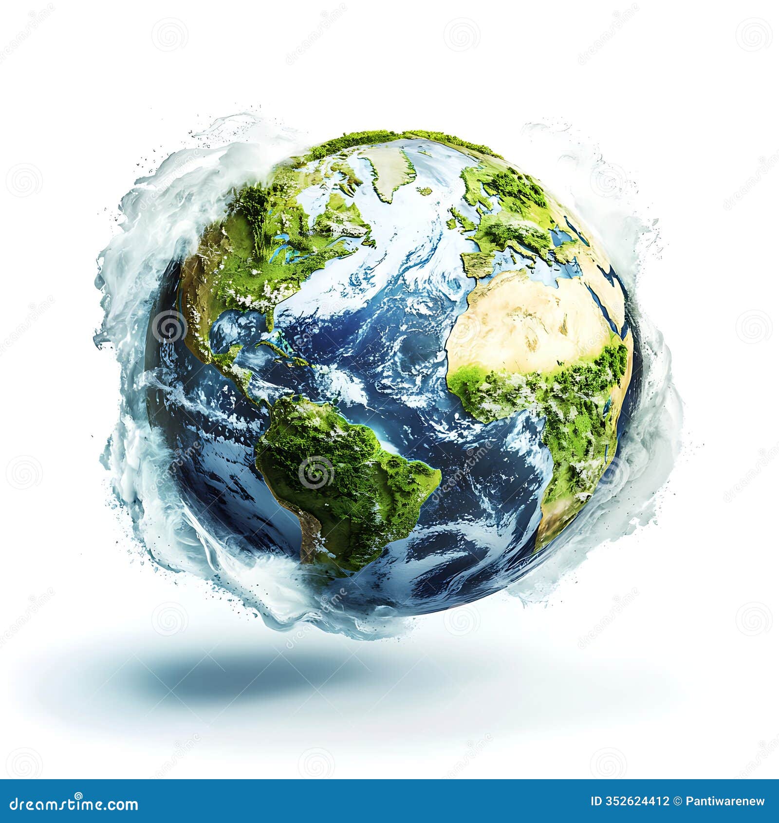 Modern Earth Infographic with Angled Visualization Stock Illustration ...