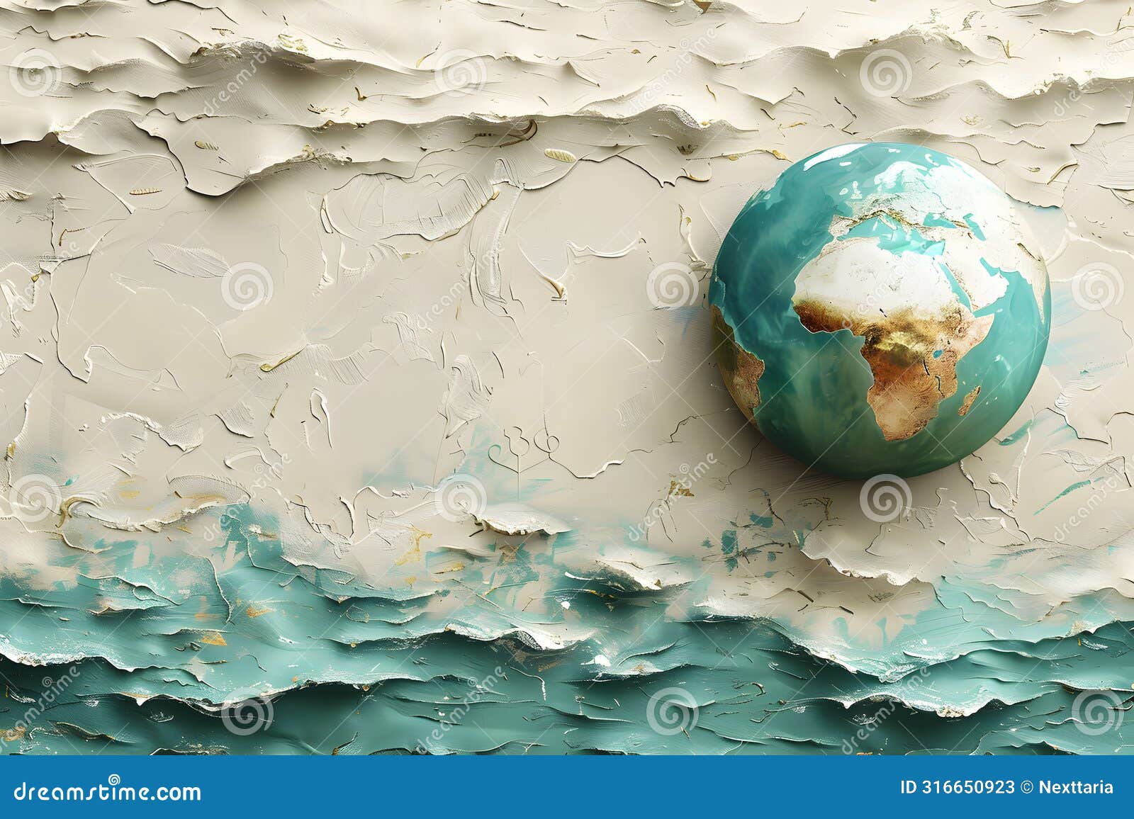 Modern Earthscape: Minimalist Abstract Background with Subtle Globe or ...