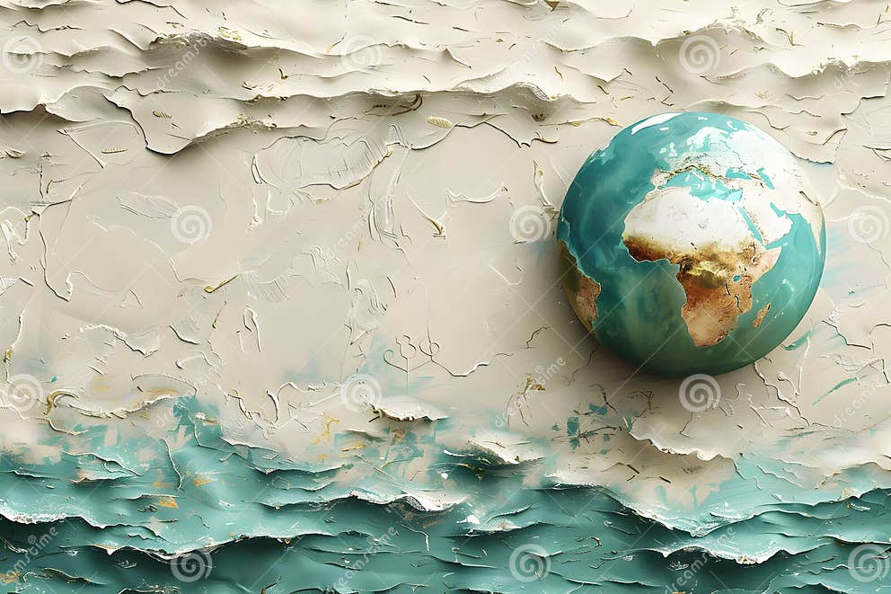 Modern Earthscape: Minimalist Abstract Background with Subtle Globe or ...