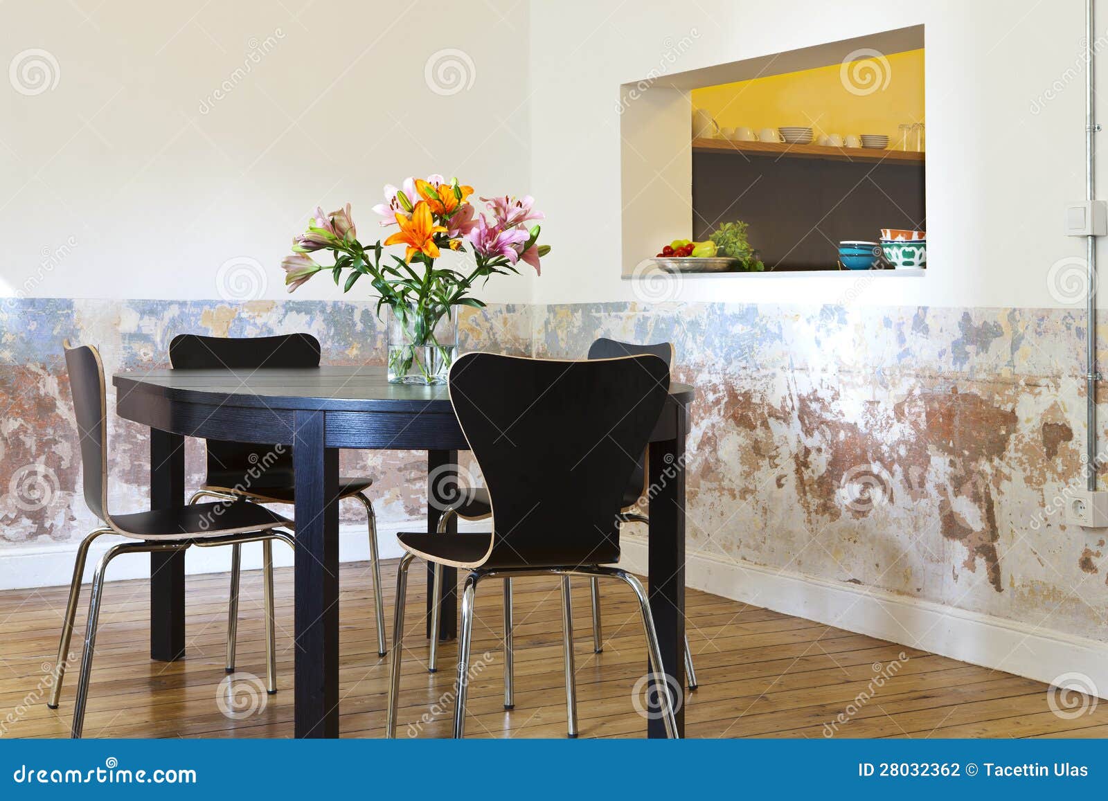 Modern eating room stock photo. Image of furniture, colors - 28032362