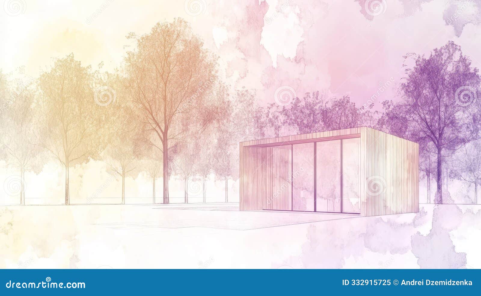 Modern Eco-friendly Homes Feature Green Walls and Large Windows. Stock ...