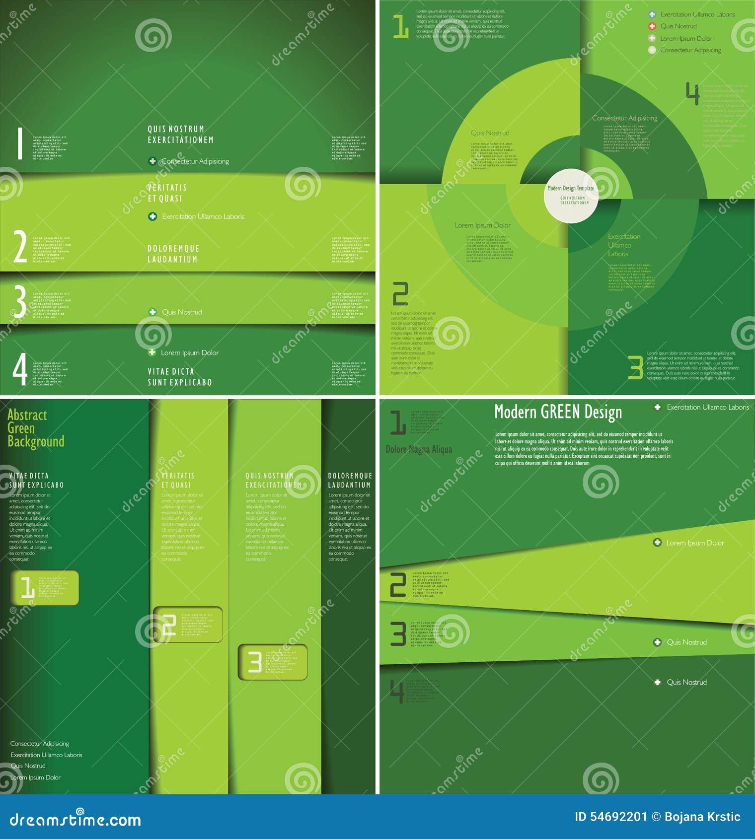 Modern Ecology Design Layout Stock Illustration - Illustration of cool ...