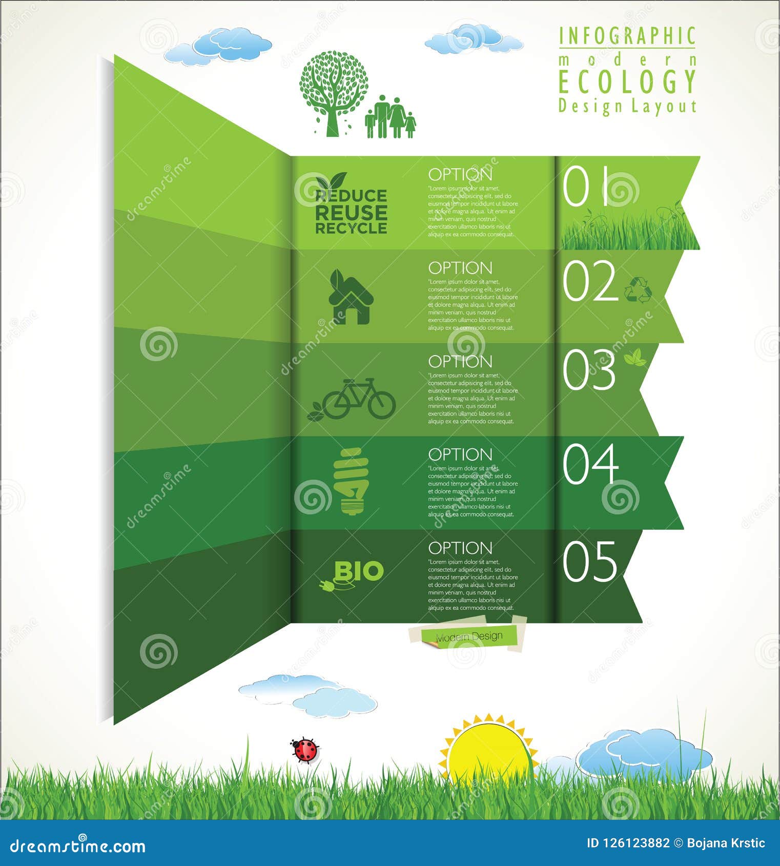 Modern Ecology Green Background Design Layout Vector Illustration Stock ...