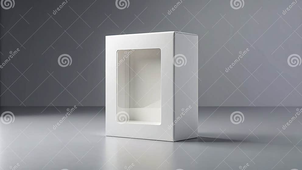 Modern Ecommerce Packaging Mockup a Sleek White Rectangular Box with ...