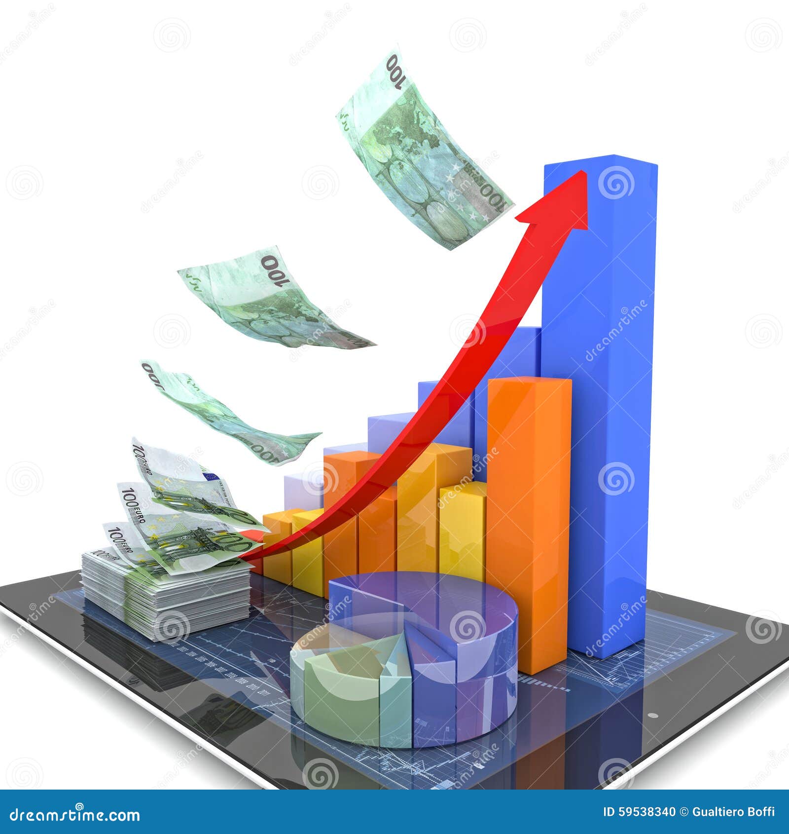 Modern economy stock illustration. Illustration of dollar - 59538340
