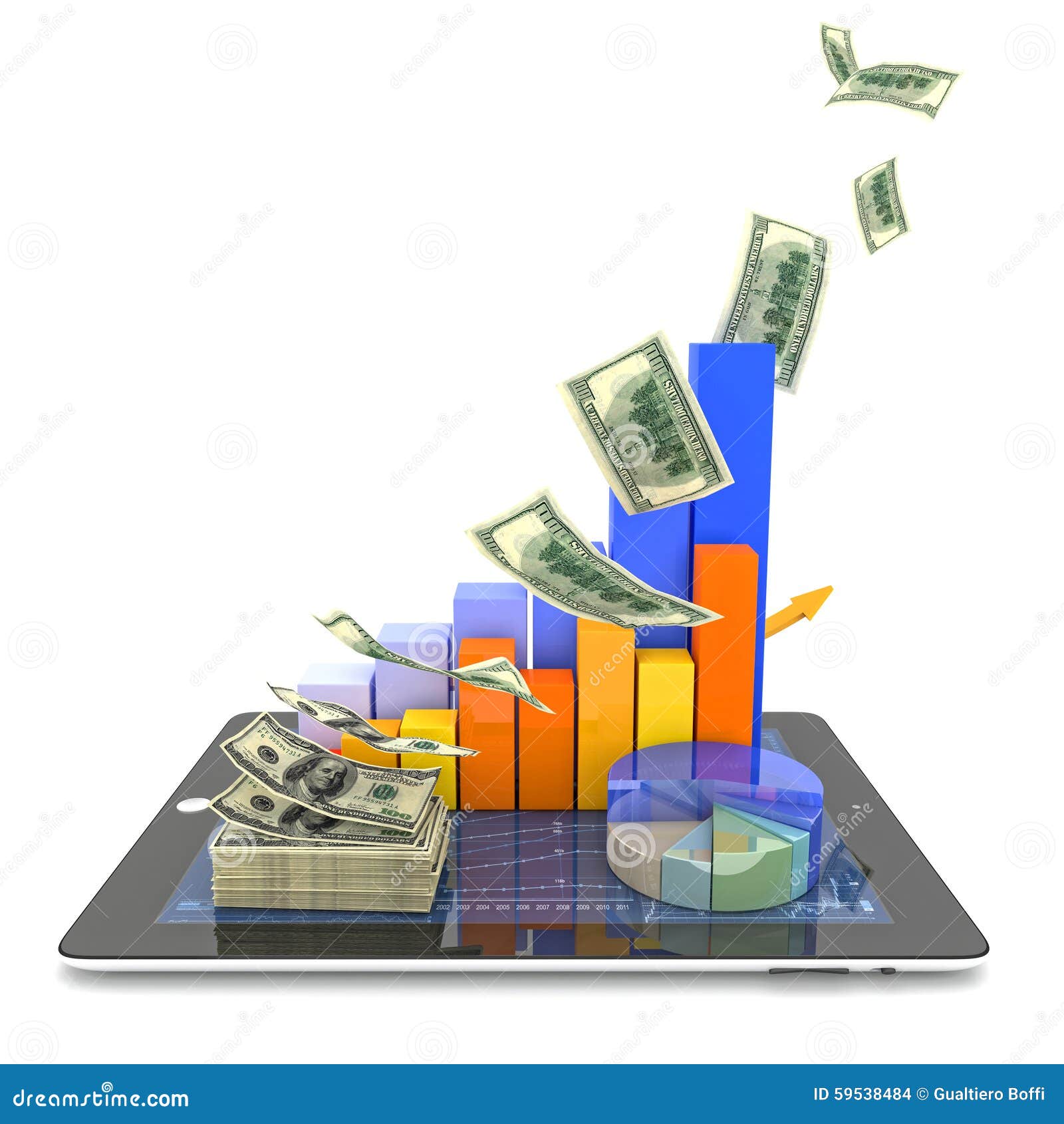 Modern economy stock illustration. Illustration of data - 59538484