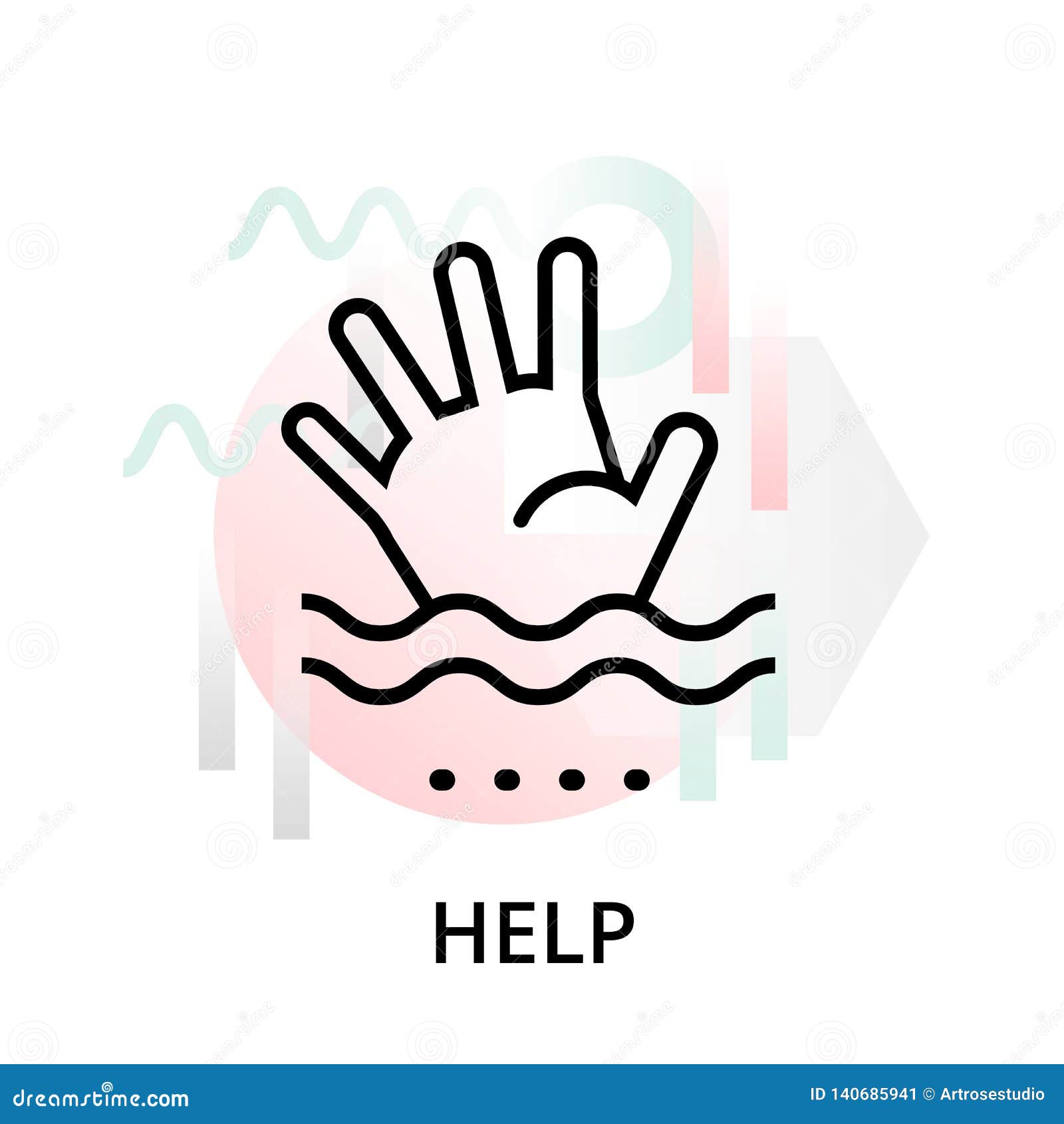 Help Icon on Abstract Background Stock Vector - Illustration of ...