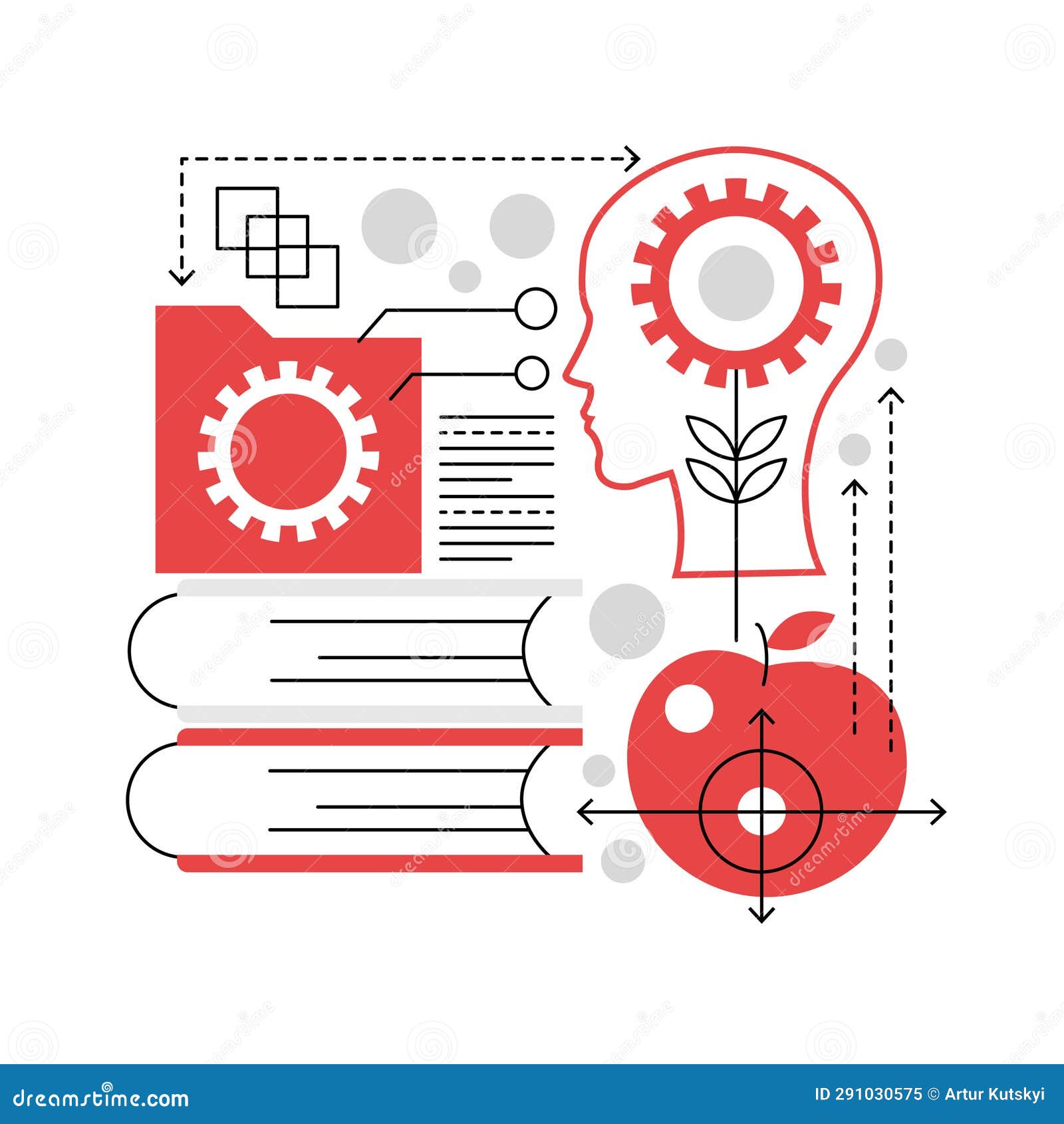Modern education lessons stock vector. Illustration of interface ...
