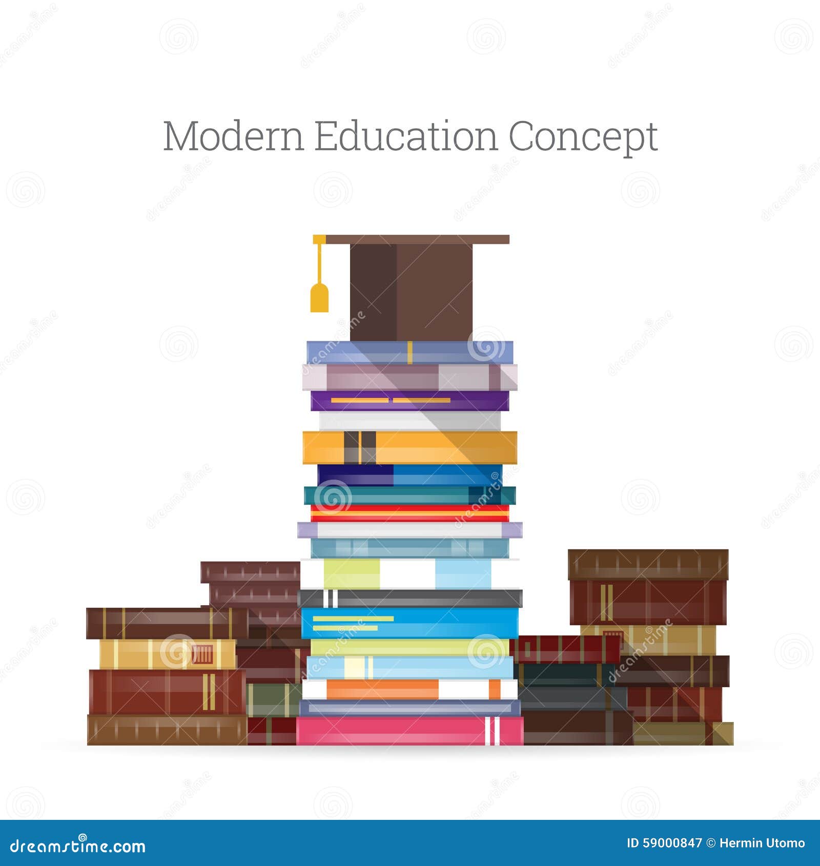 Modern Education stock vector. Illustration of modern - 59000847