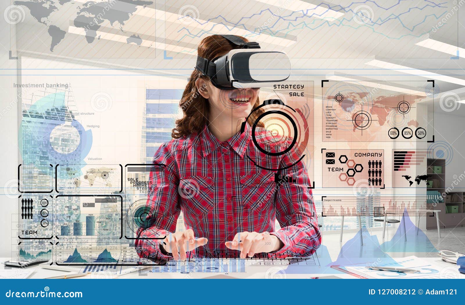 Modern educational process stock photo. Image of media - 127008212